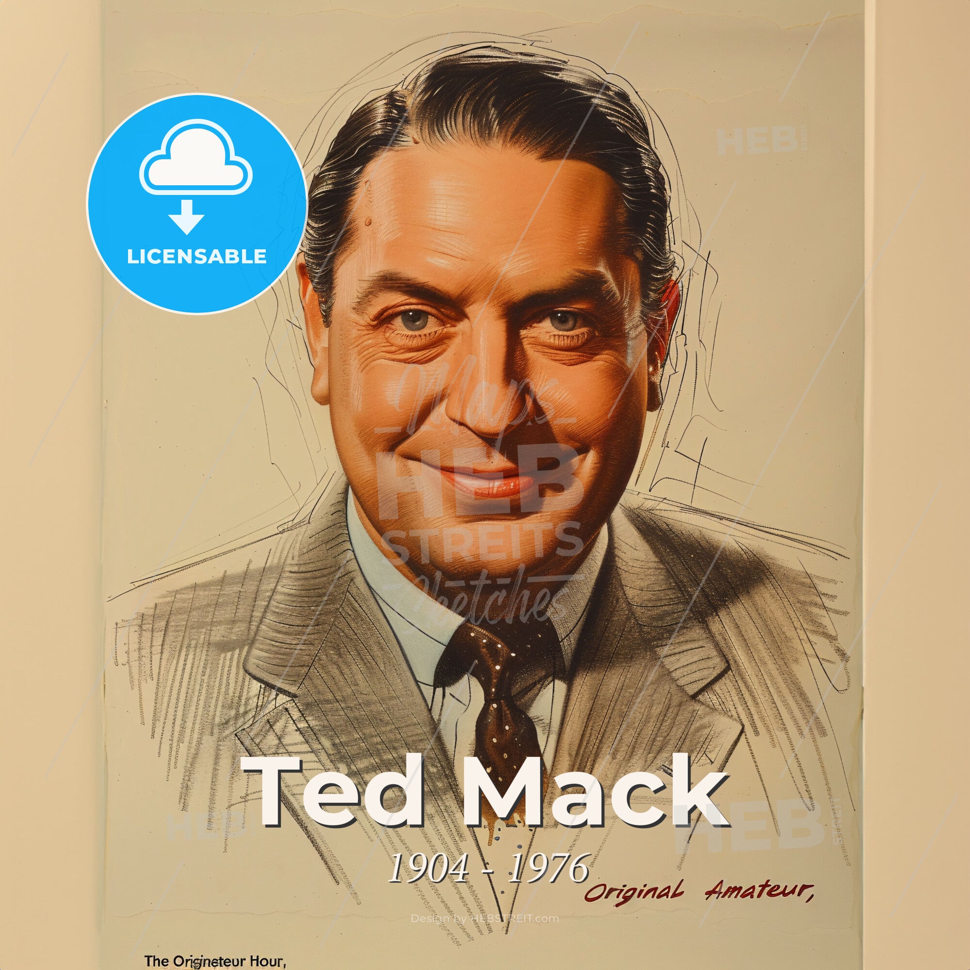 Ted Mack, 1904 - 1976, American Radio And Tv Host - A Portrait Of A Man ...