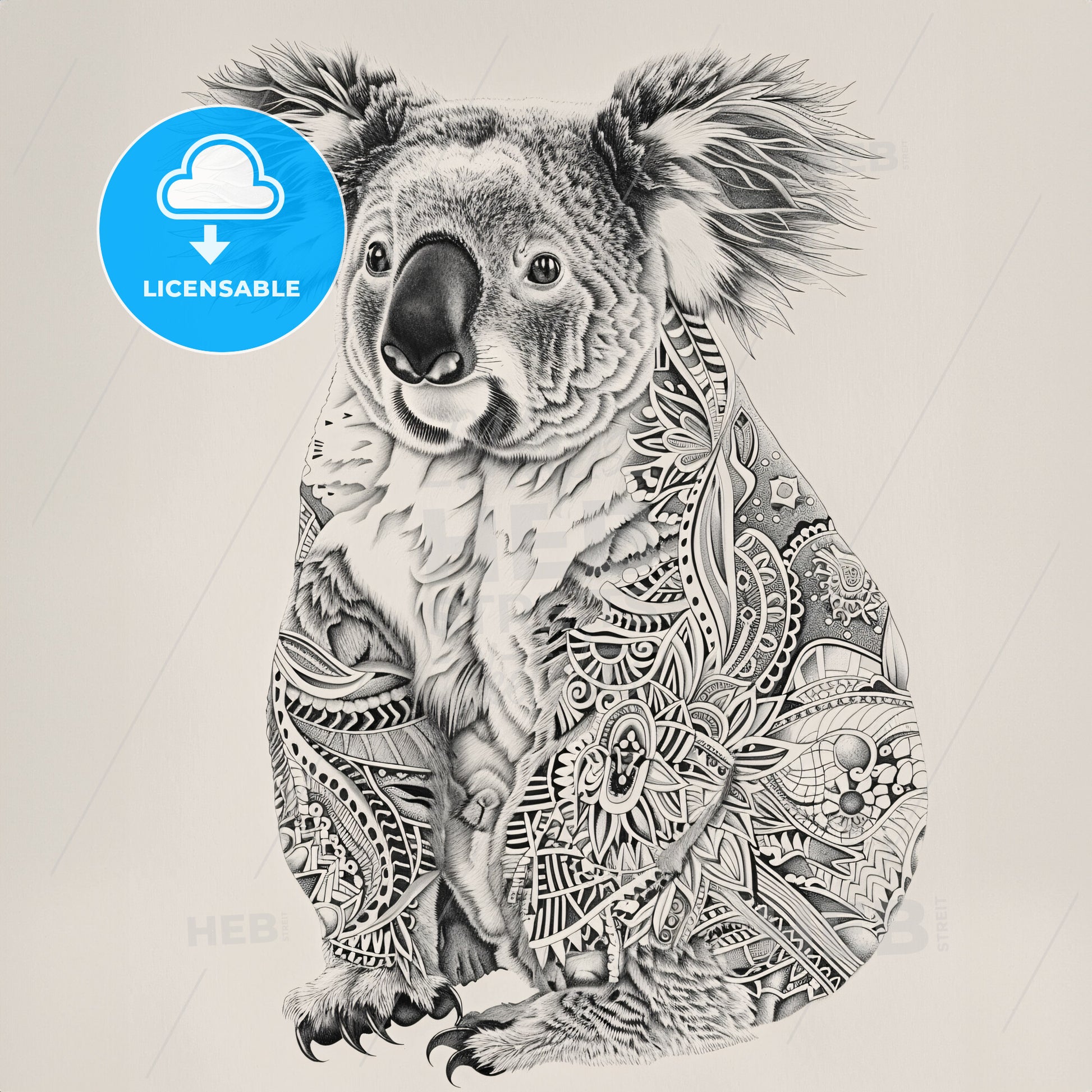 coloring book koala
