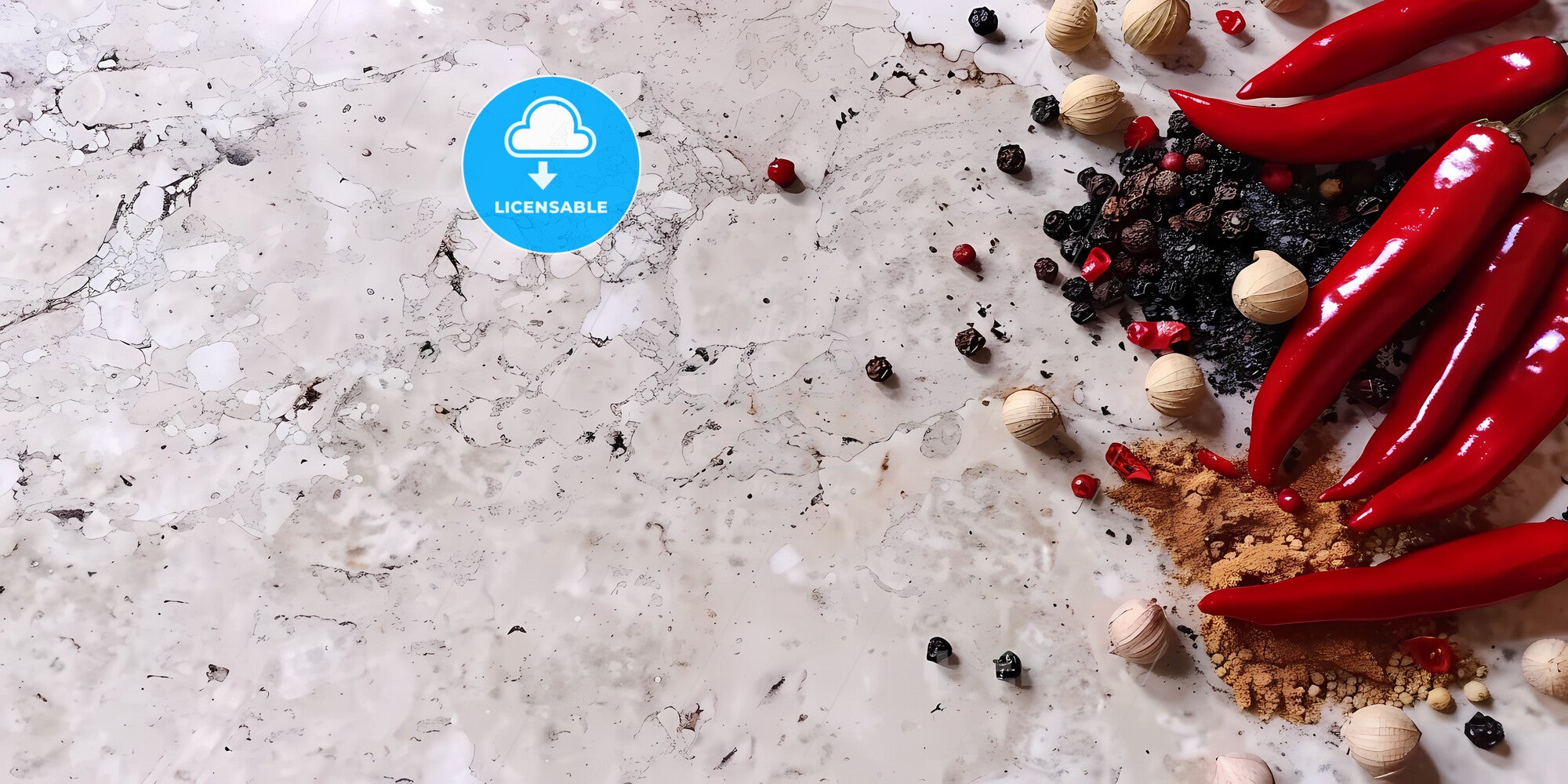 Chilli Digital Background, Header Template With Copy Space, Group Of ...