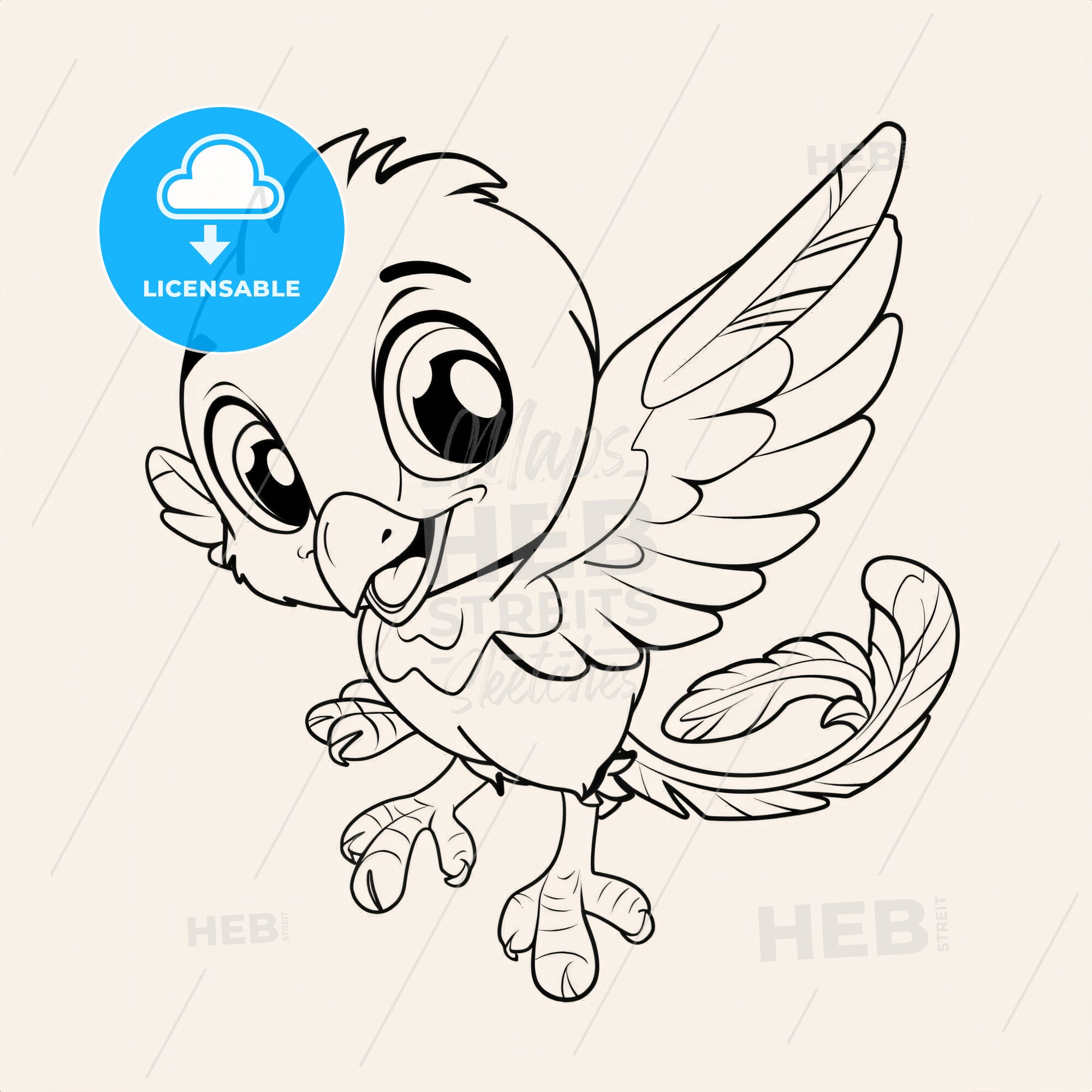 Cute Phoenix - HEBSTREITS Stock Image