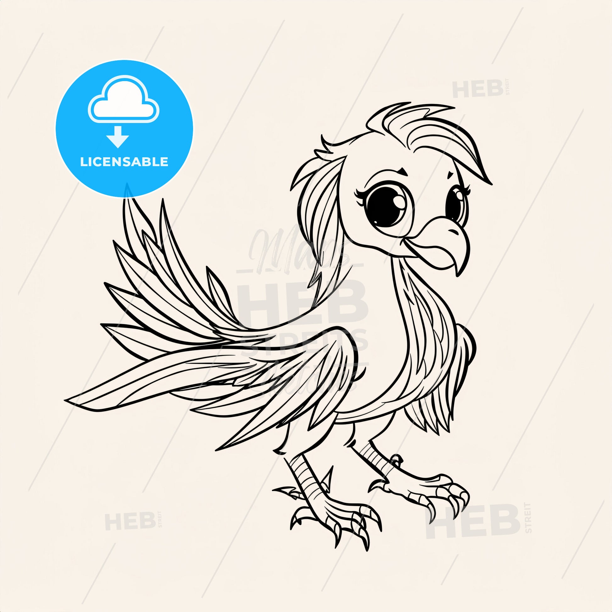 phoenix bird coloring pages