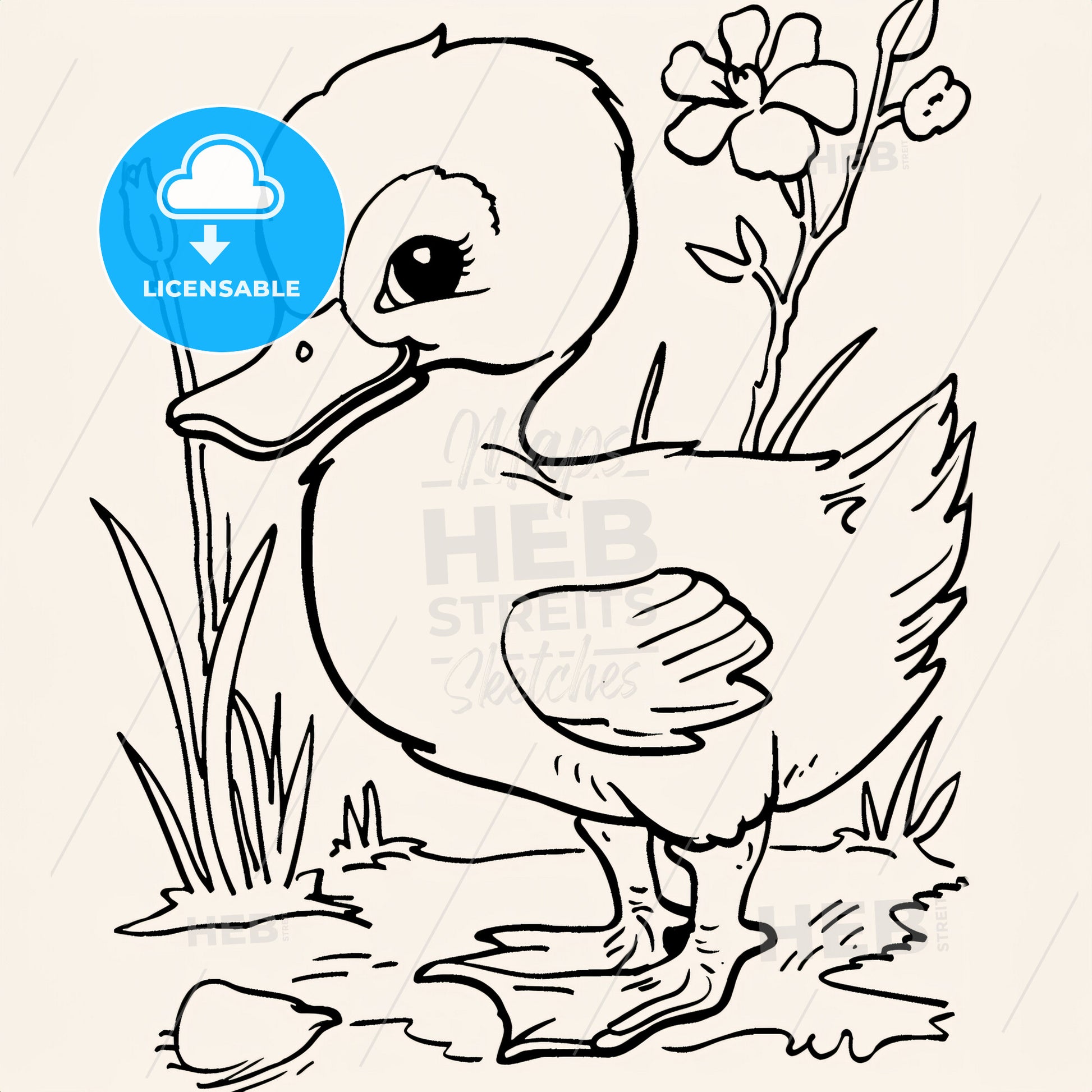 draw duckling