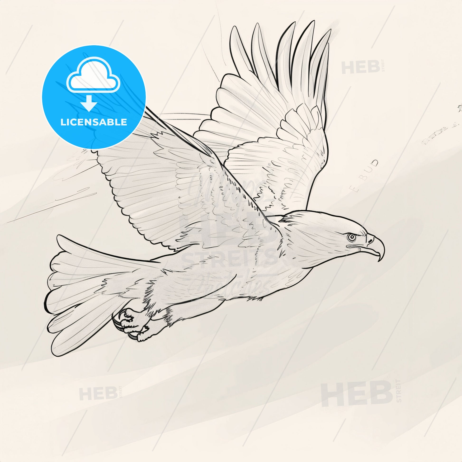 bird drawing easy eagle