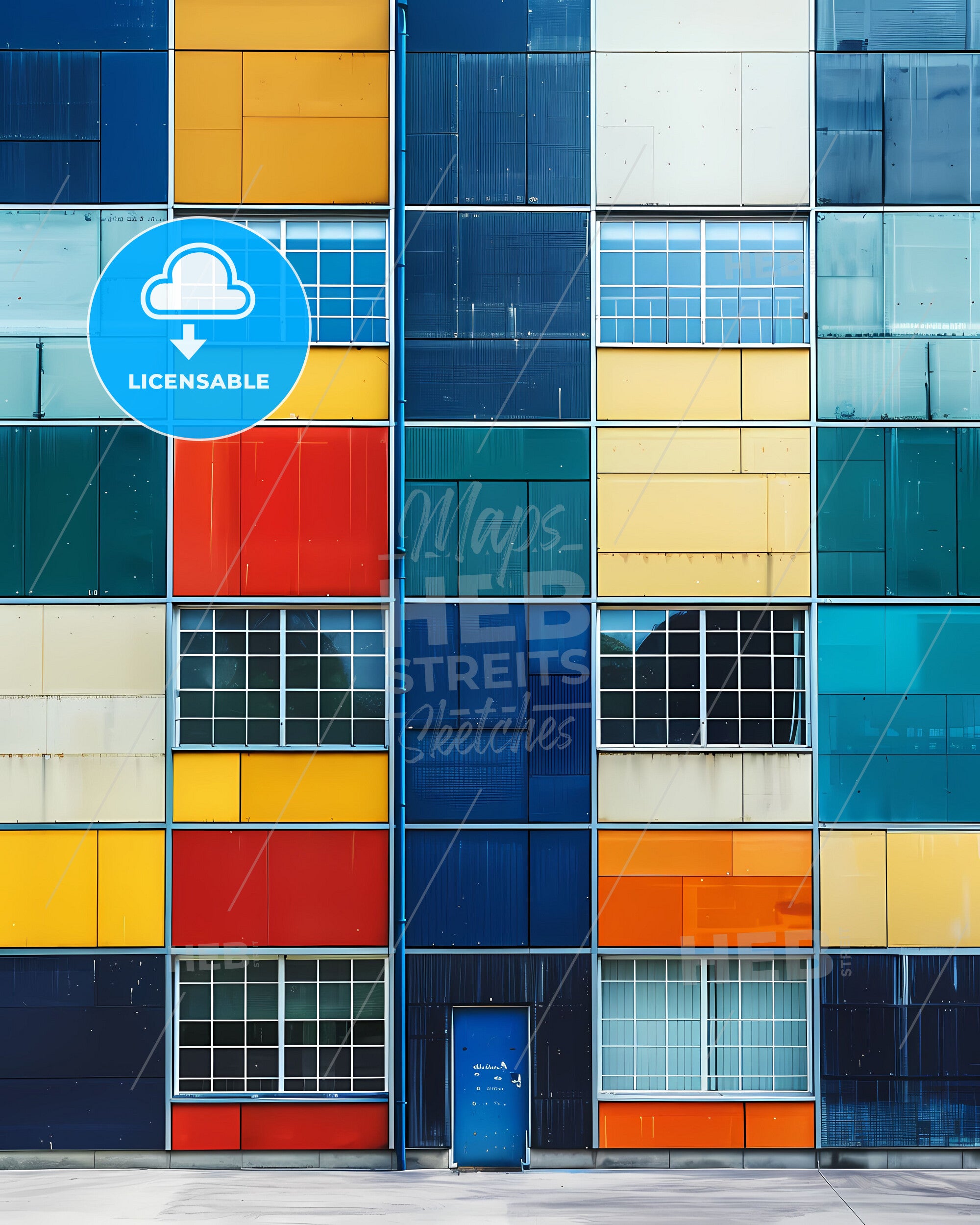 Multicolored Building Painting: Architectural Color Palettes And ...