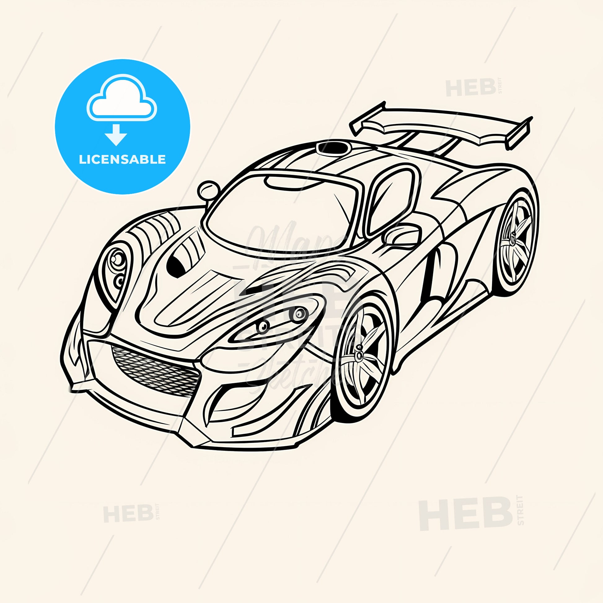 how to draw a hypercar