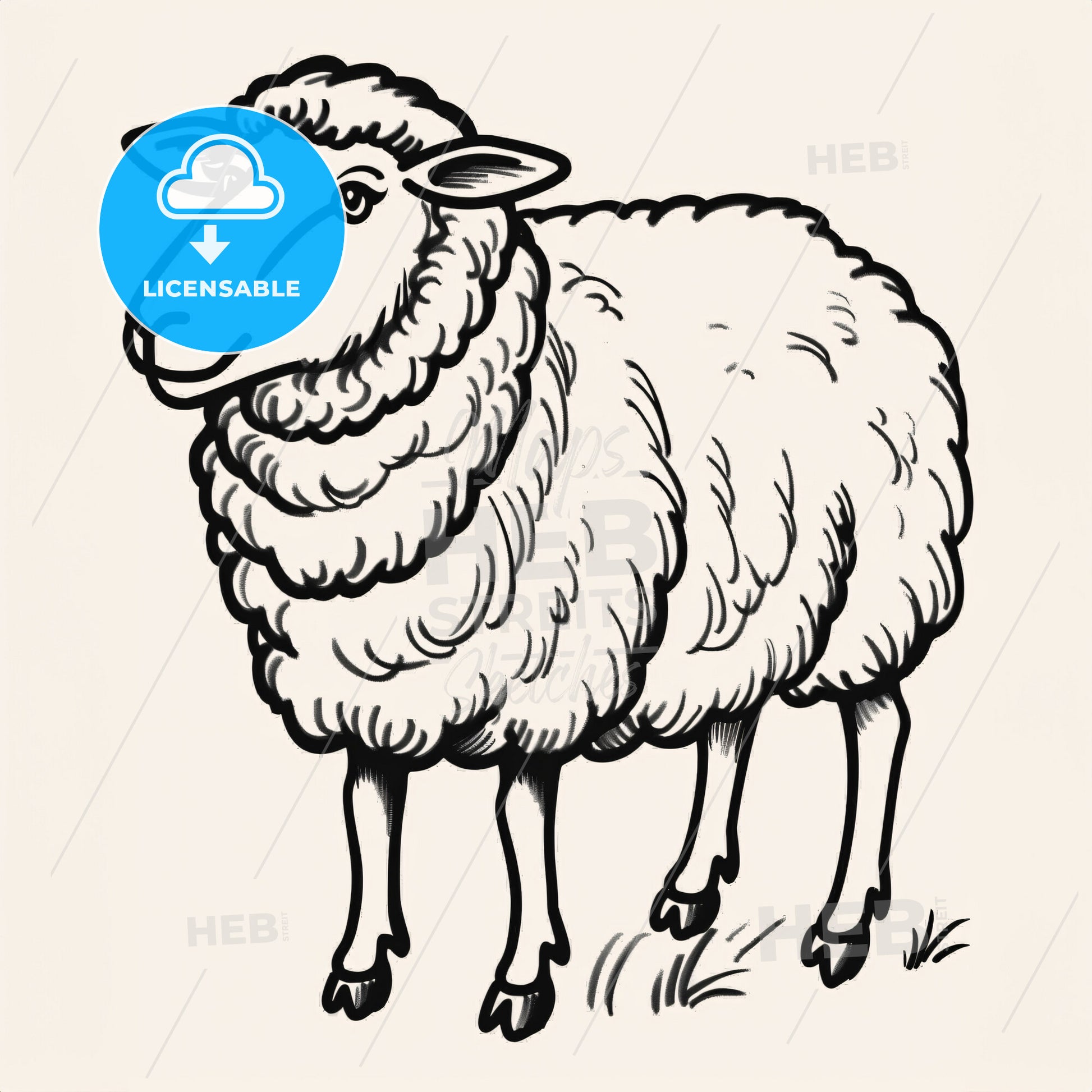 sheep coloring pages for toddlers