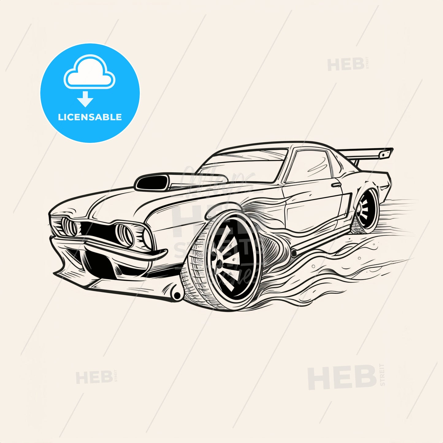 tuning cars coloring pages