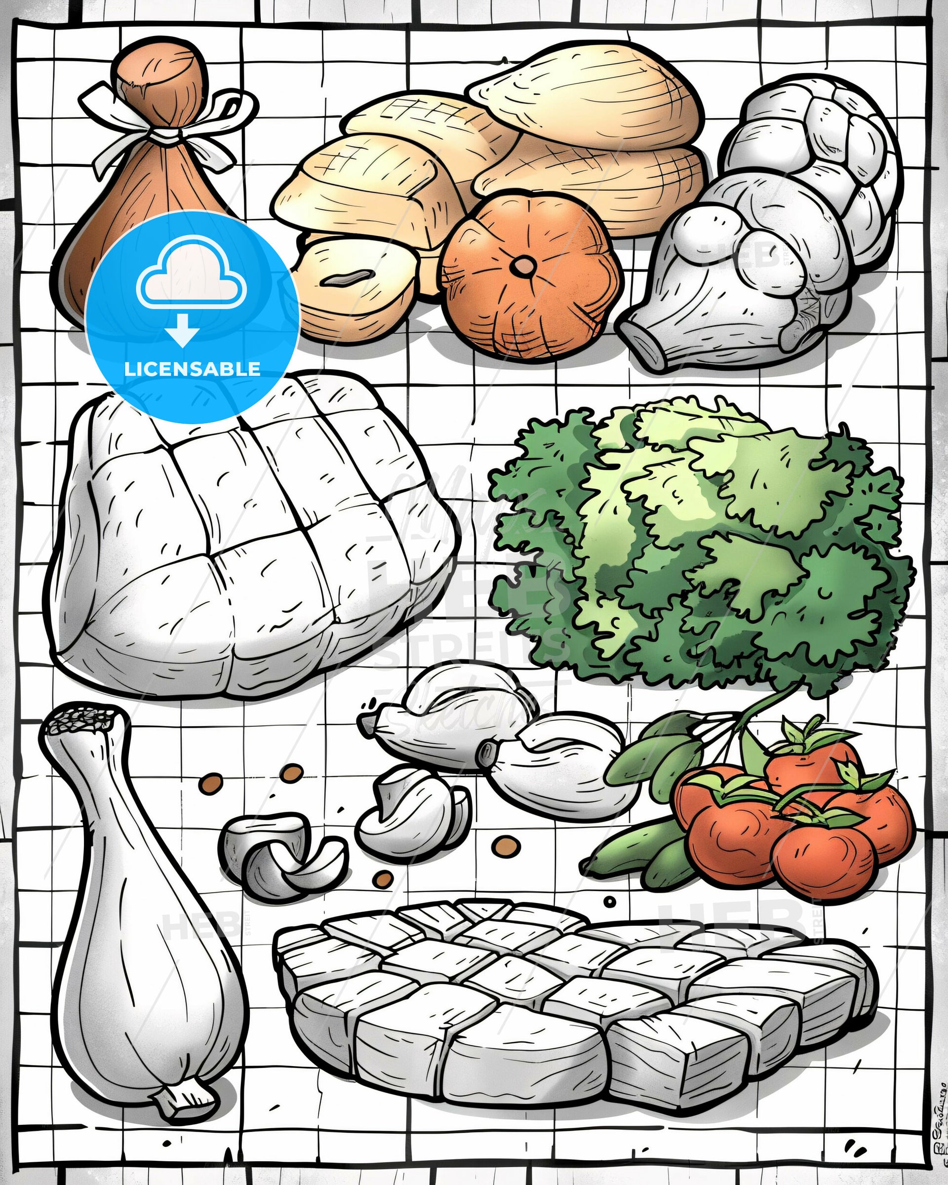 Types Of Meat Coloring Pages [2025]