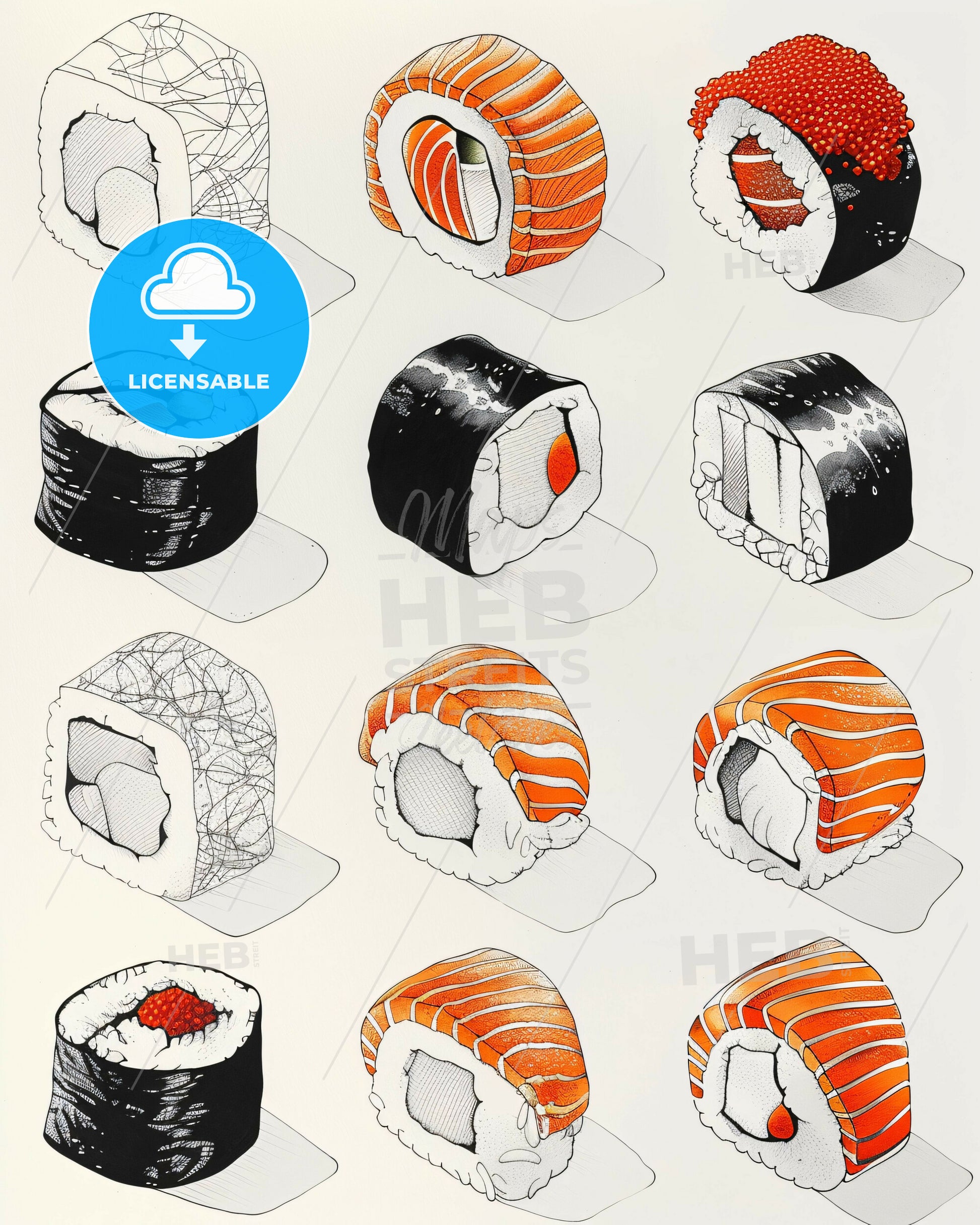 sushi types poster