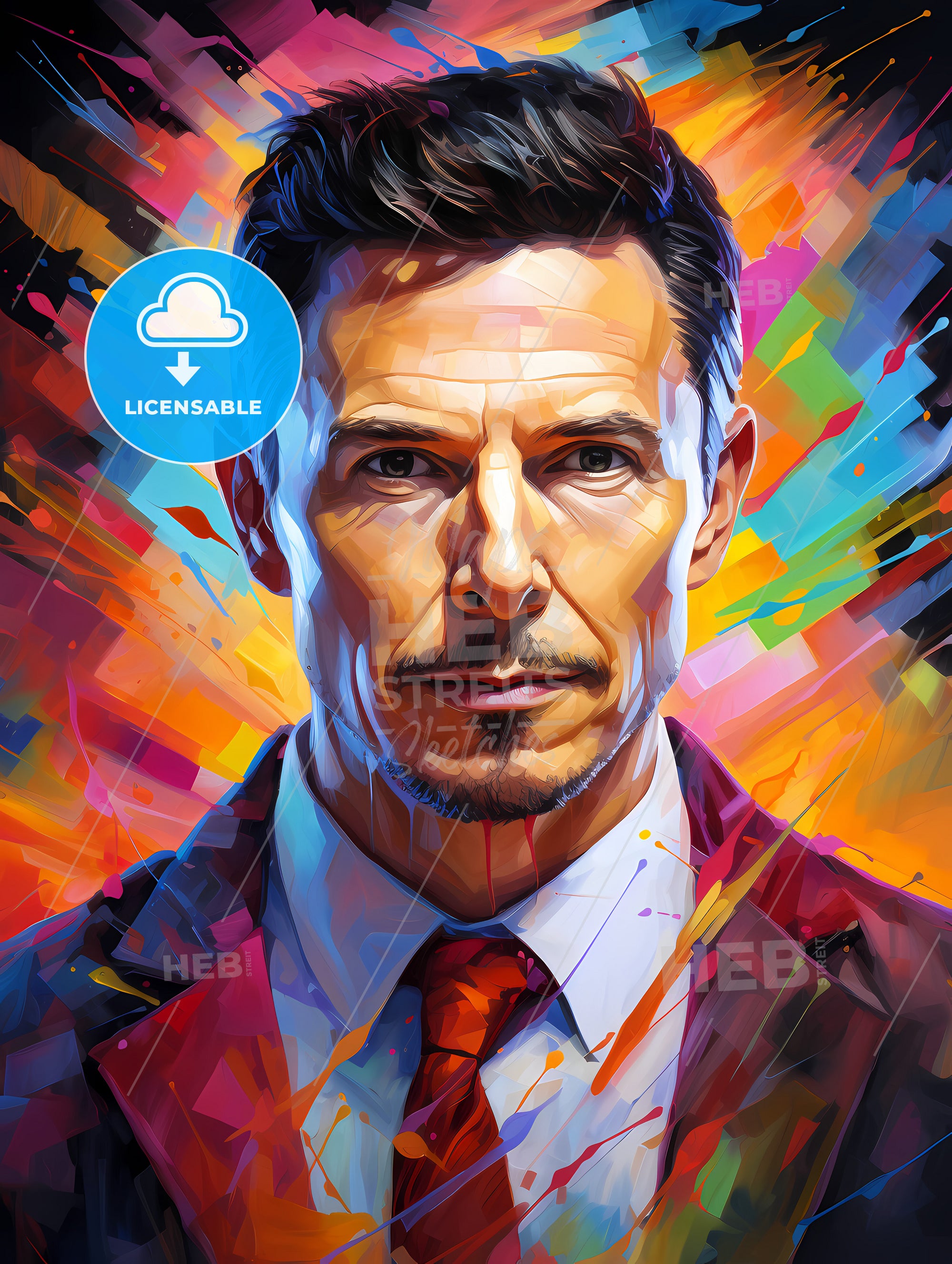 Nikola Tesla Portrait Illustration – HEBSTREITS