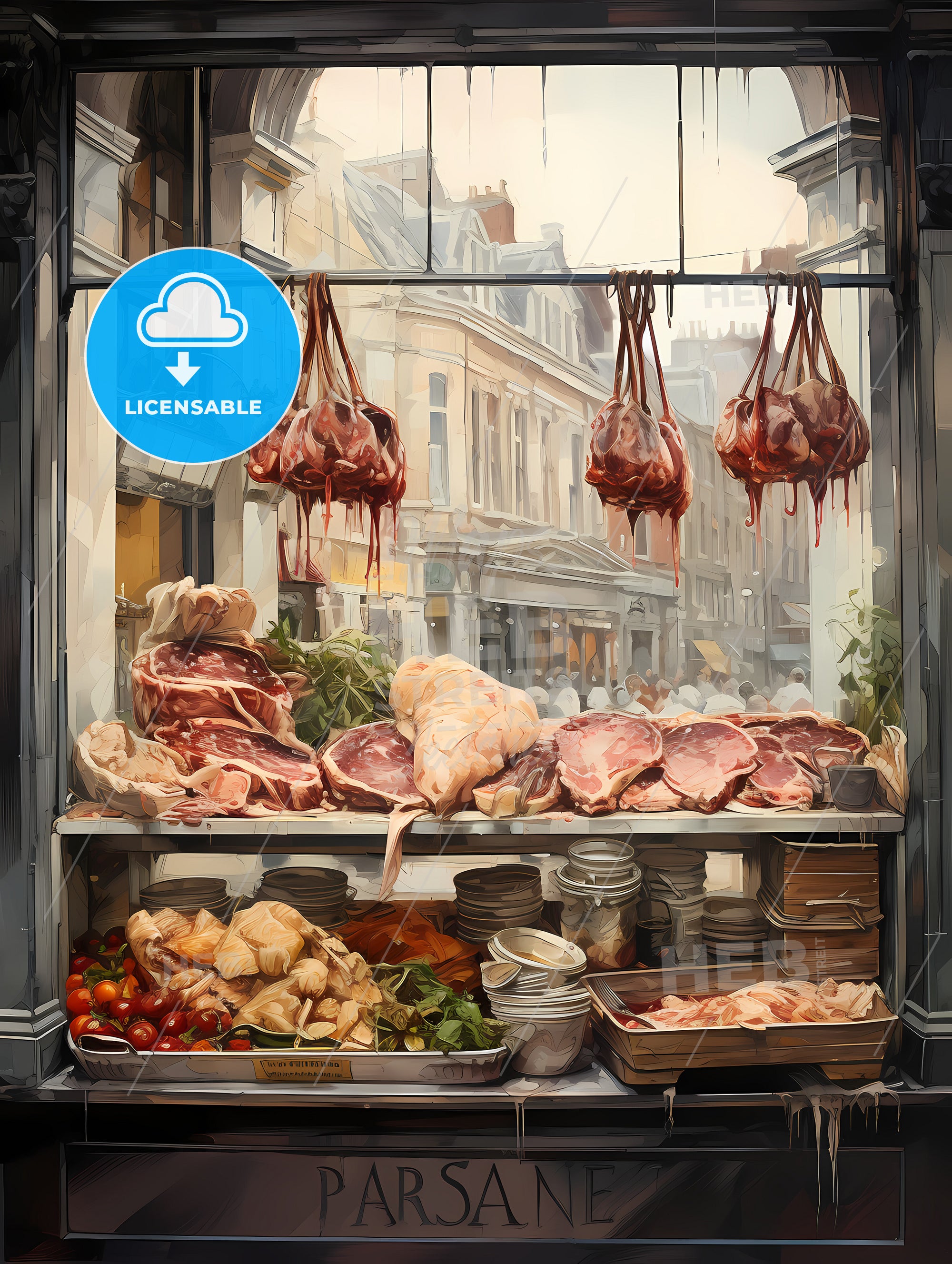 Typical Shop Window Of A Traditional Irish Butcher – HEBSTREITS