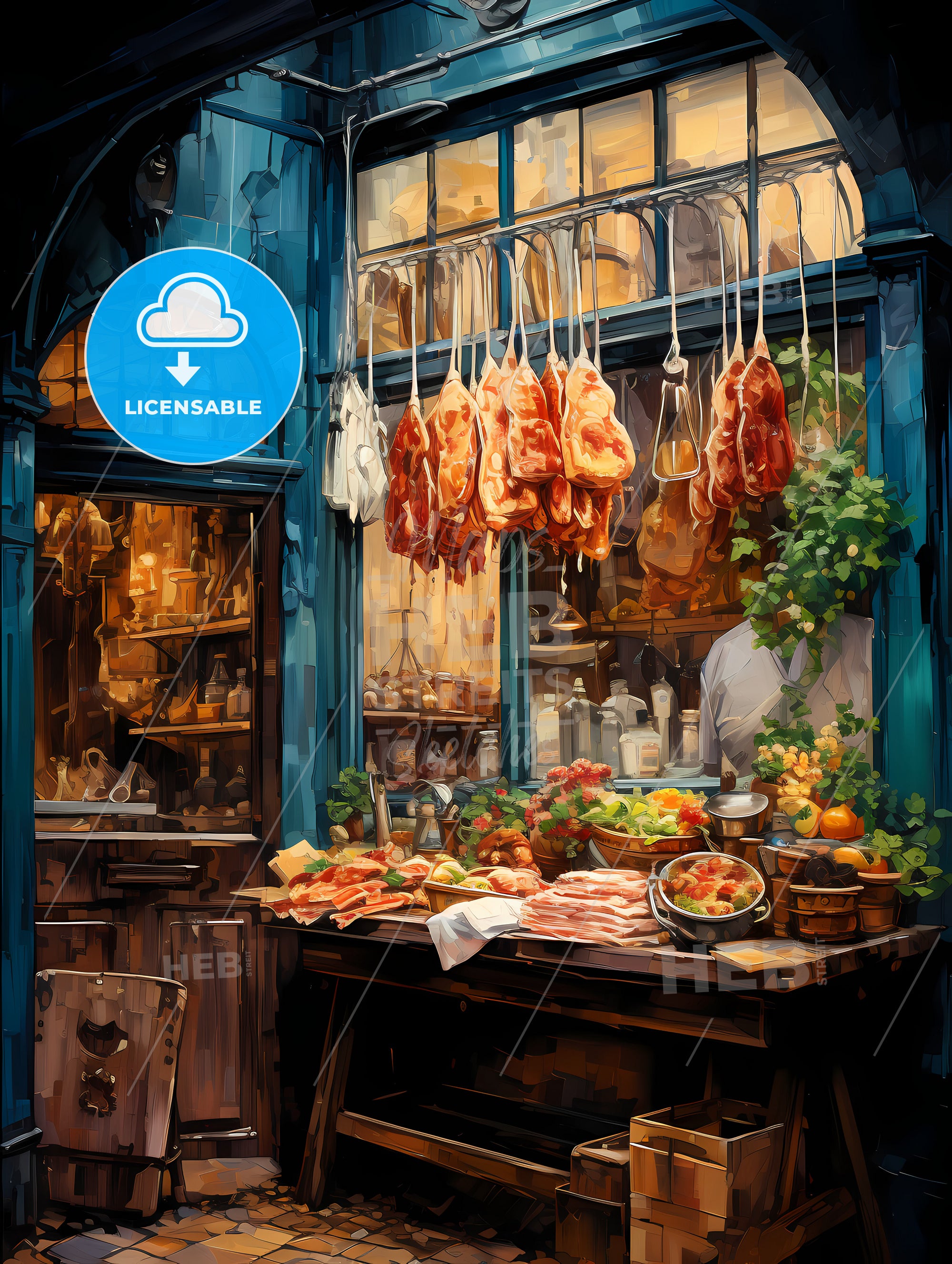 Typical Shop Window Of A Traditional Irish Butcher – HEBSTREITS