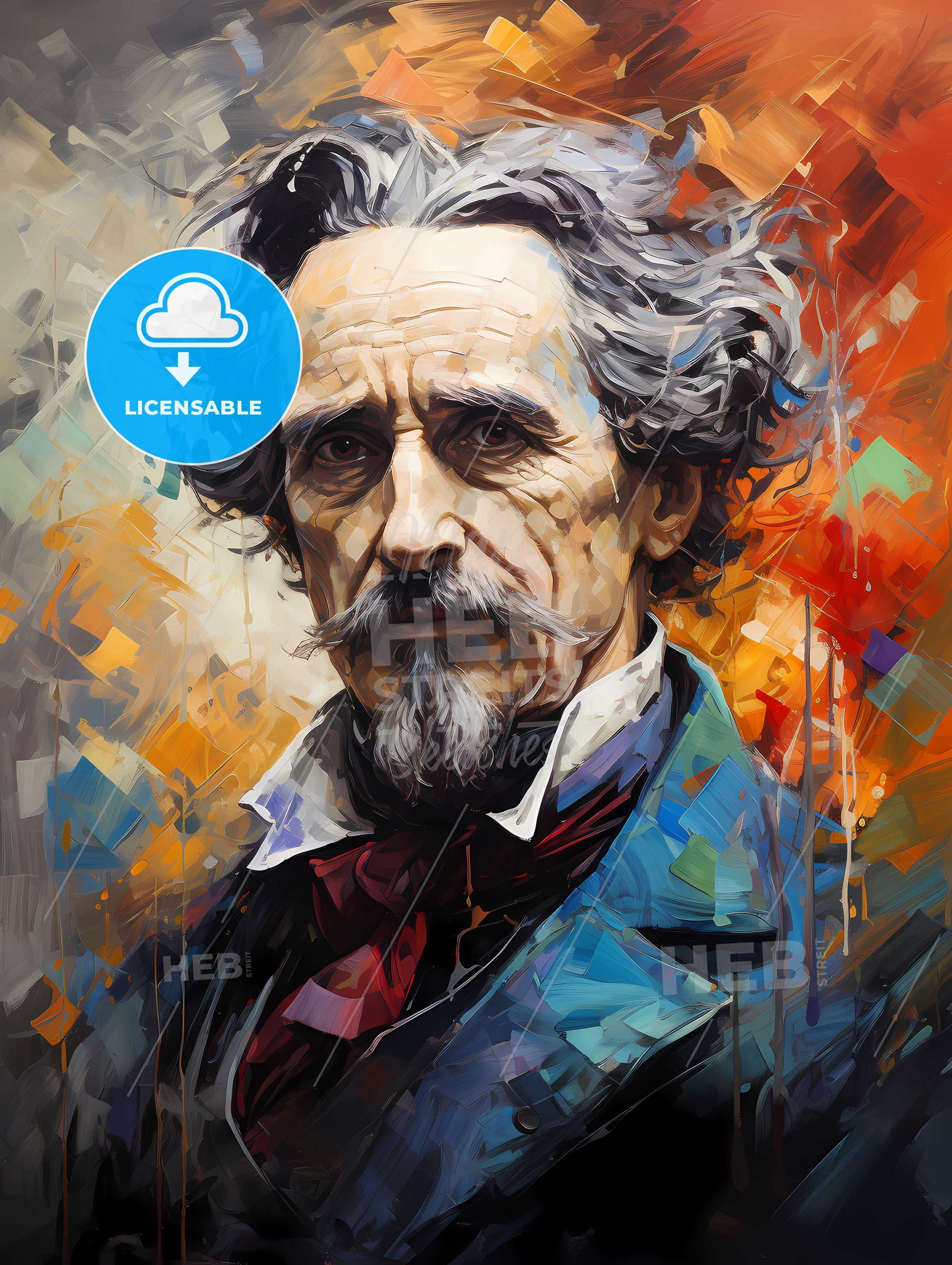 Charles Dickens writes about the future - HEBSTREITS Stock Image