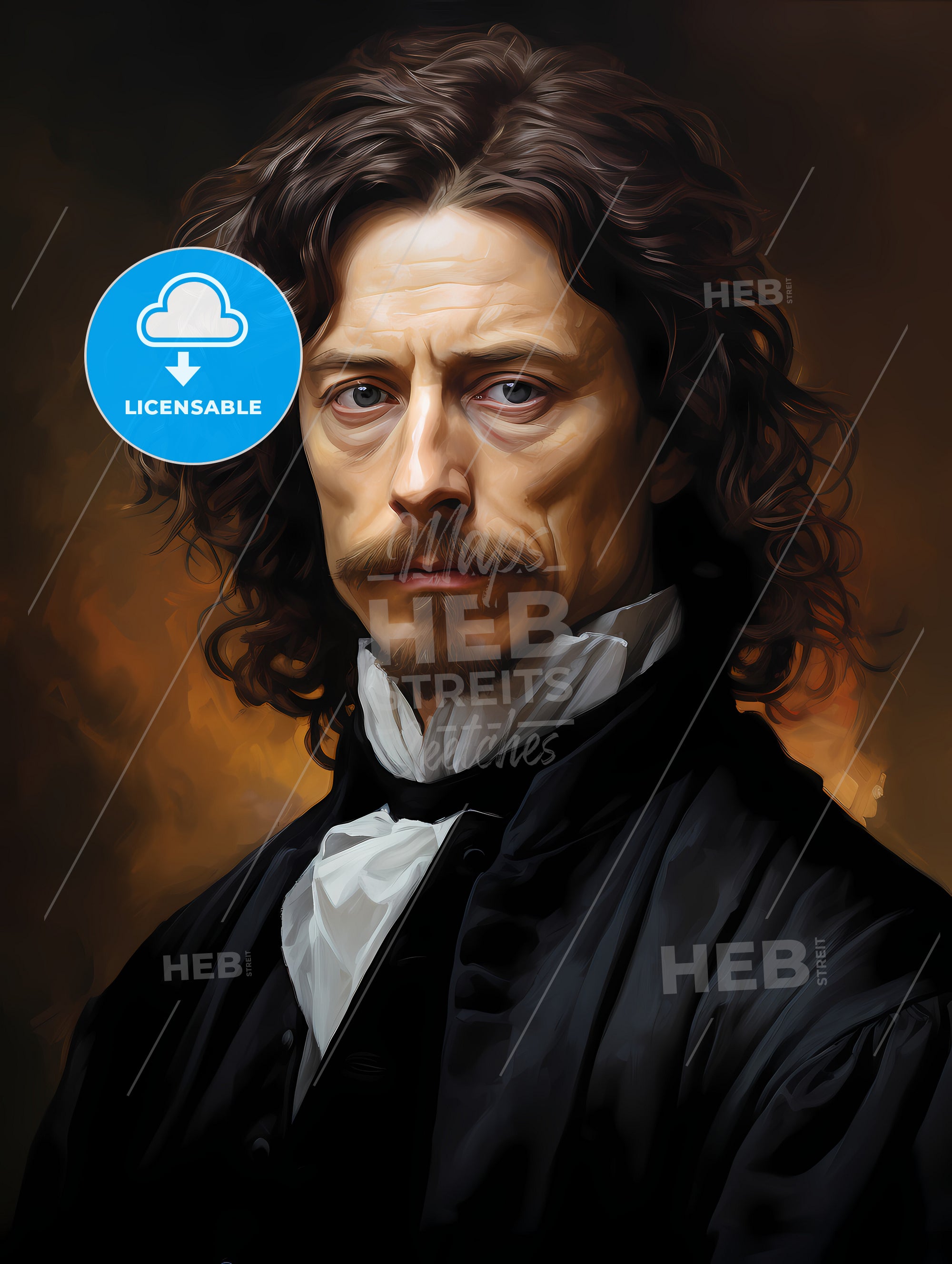 Robert Boyle Irish natural philosopher - HEBSTREITS Stock Image