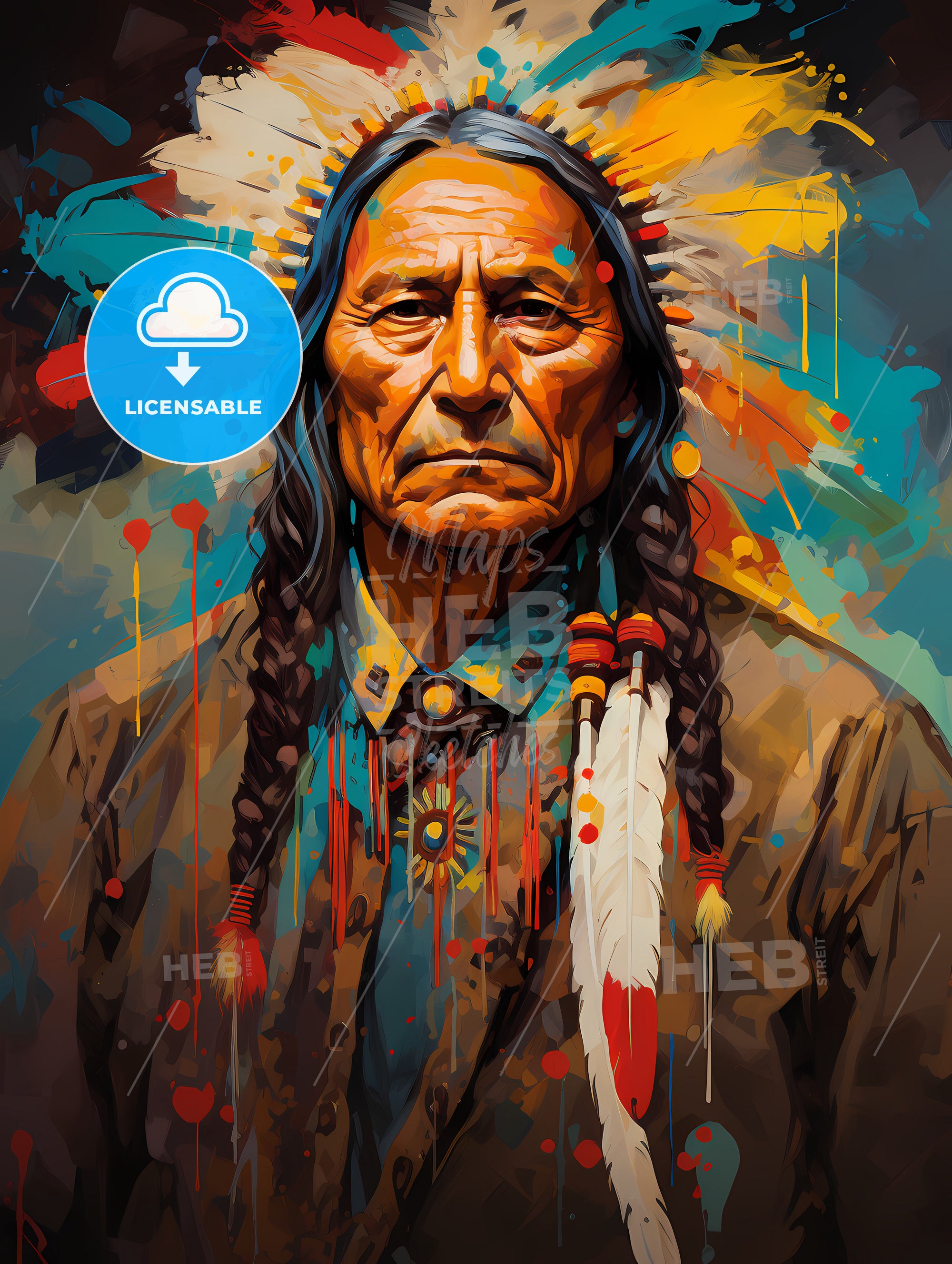 Sitting Bull Native American Leader – HEBSTREITS