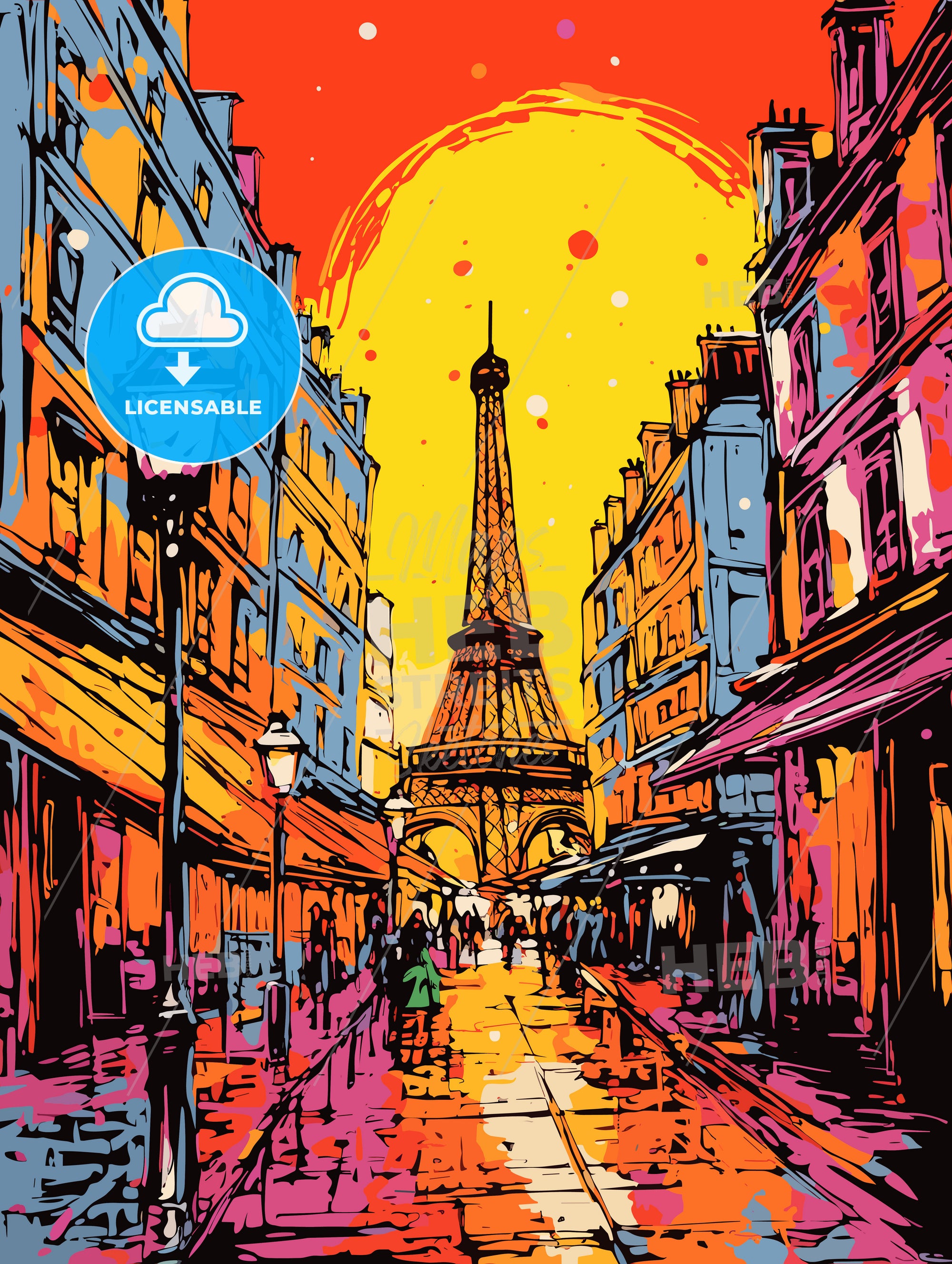 Paris France Great Advertising Poster – HEBSTREITS