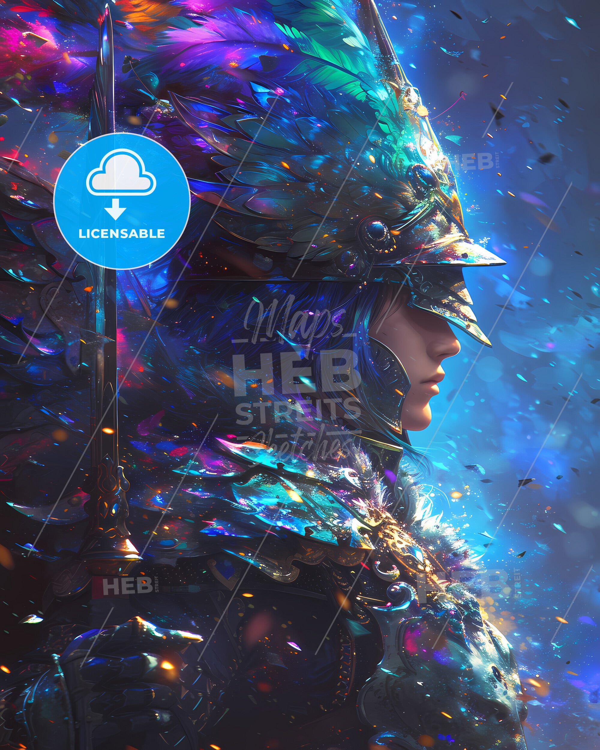 Portrait Of The Seven Archangels Michael, Gabriel, Raphael, Uriel ...