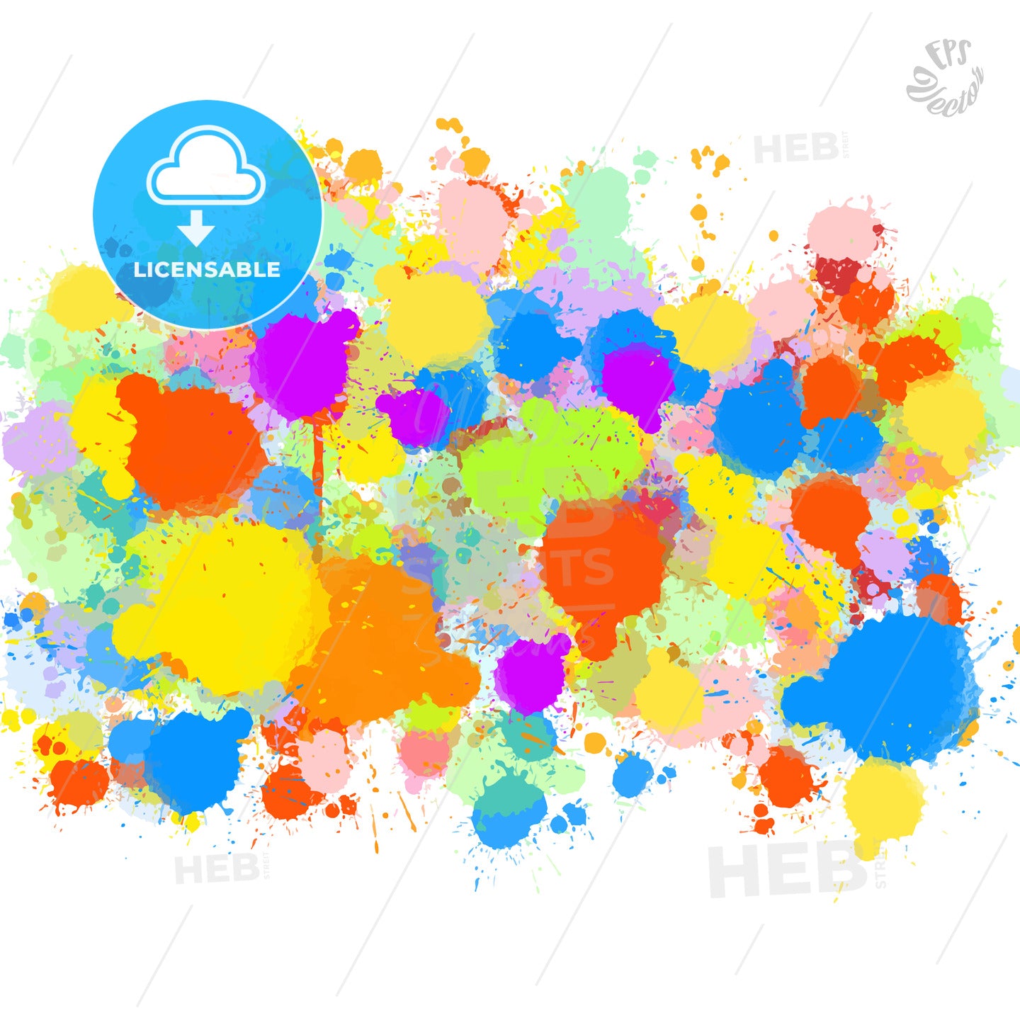 Abstract Colorful Splat Background – HEBSTREITS