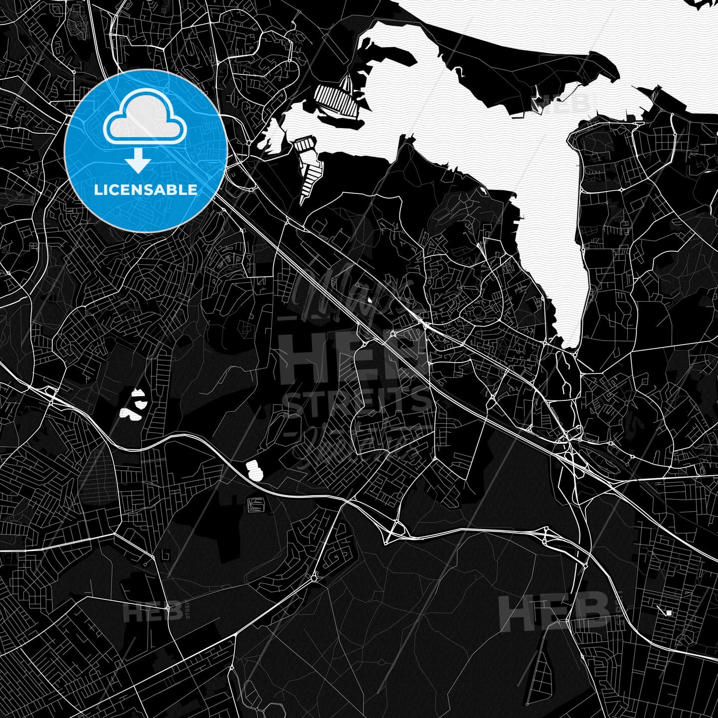 Amora, Portugal Pdf Vector Map Black And White – HEBSTREITS