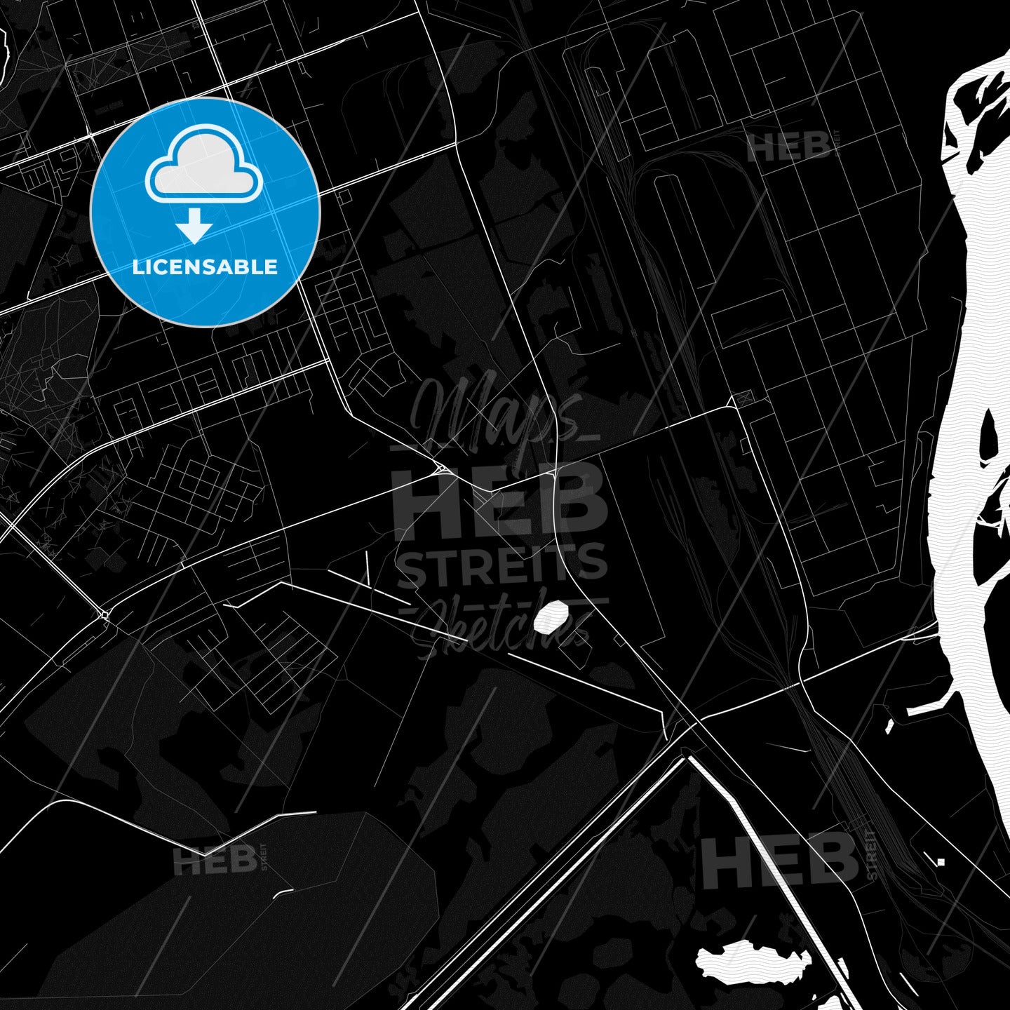 Angarsk, Russia Pdf Vector Map Black And White – HEBSTREITS