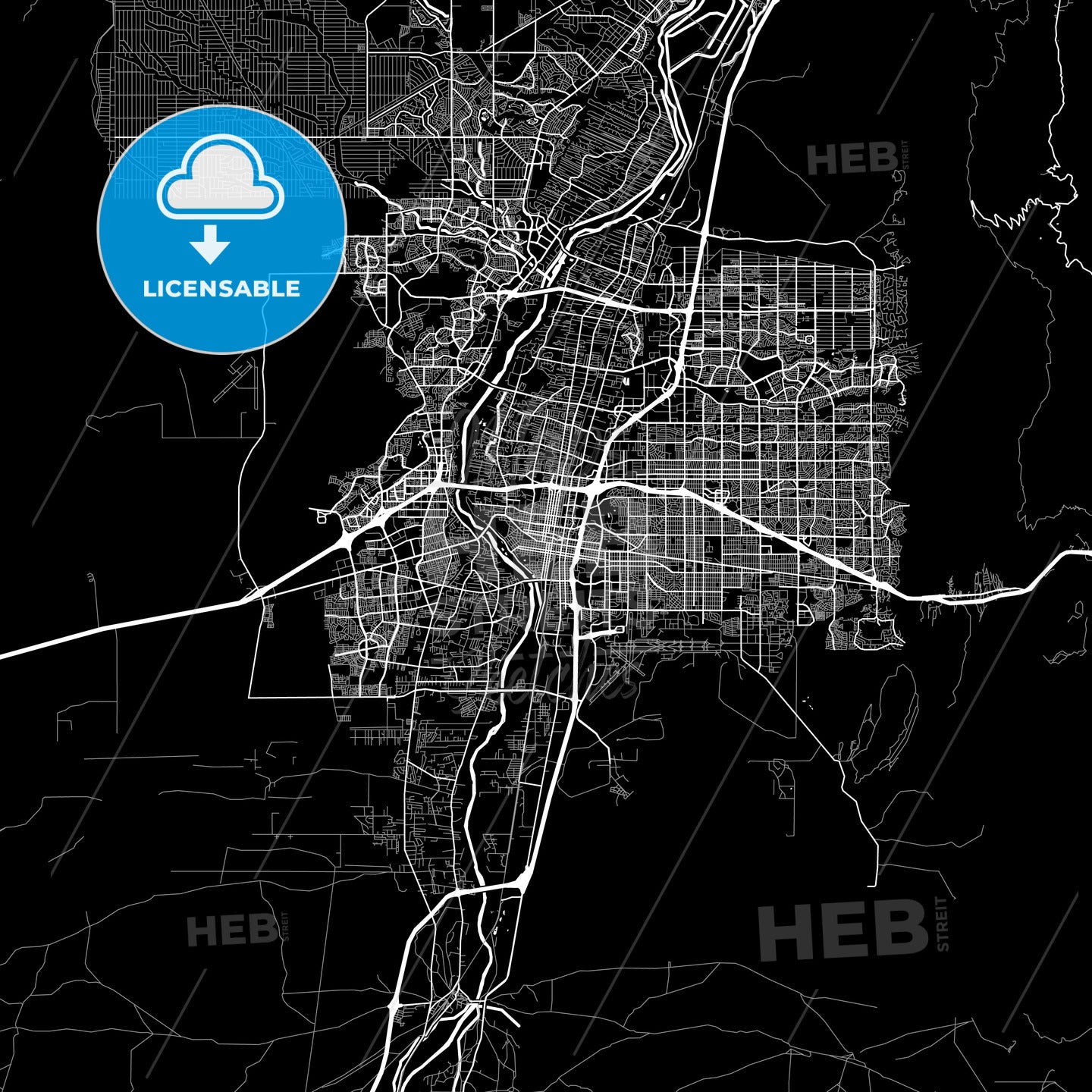 Area Map Of Albuquerque, Usa – HEBSTREITS