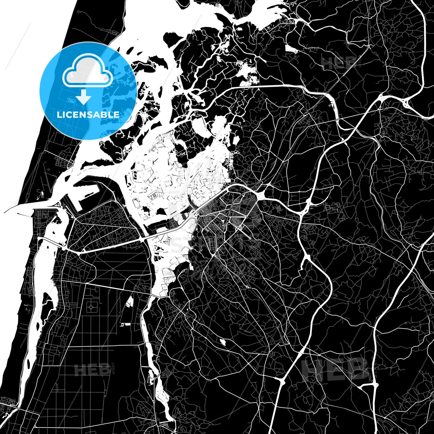 Area Map Of Aveiro, Portugal – HEBSTREITS