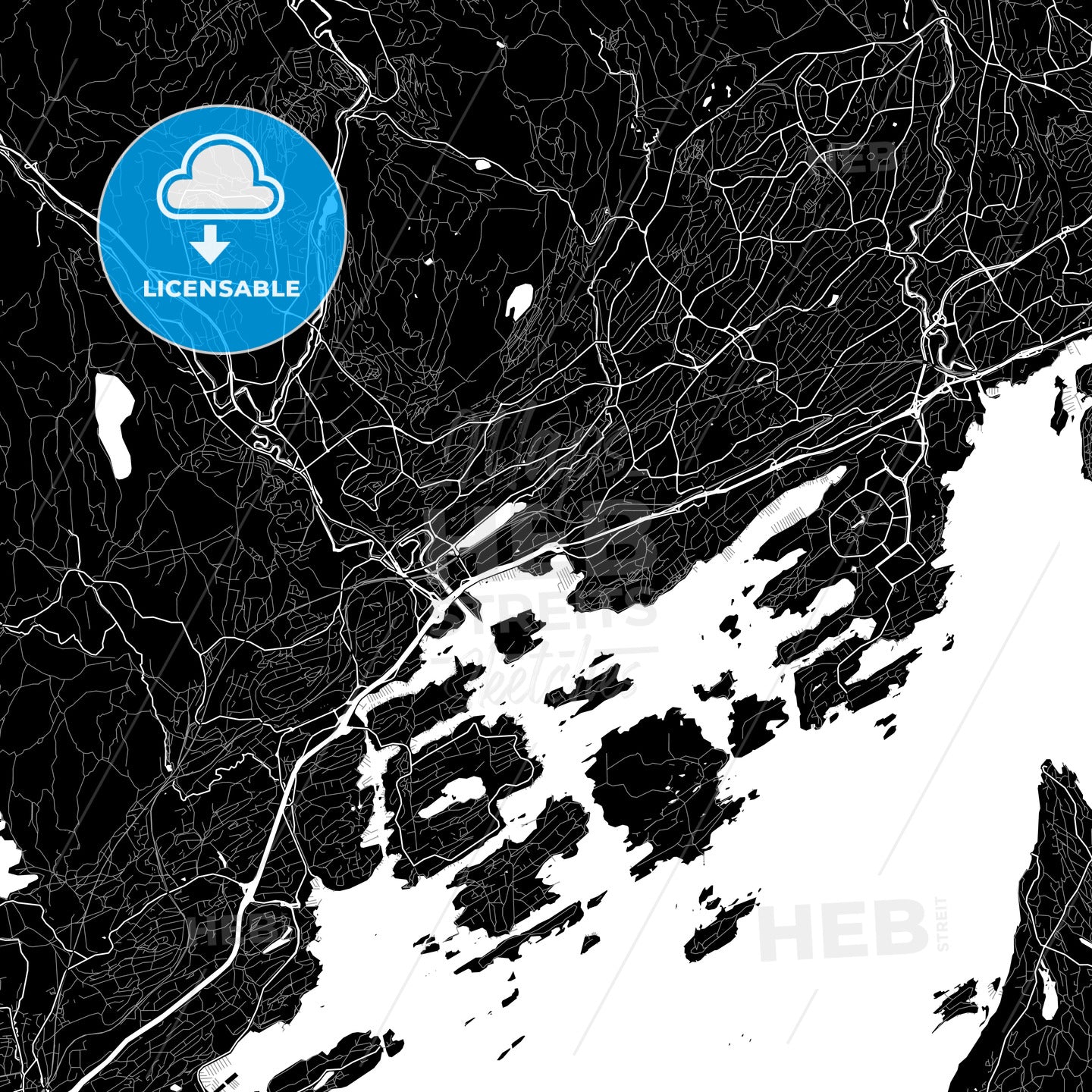 Area Map Of Bærum, Norway – HEBSTREITS