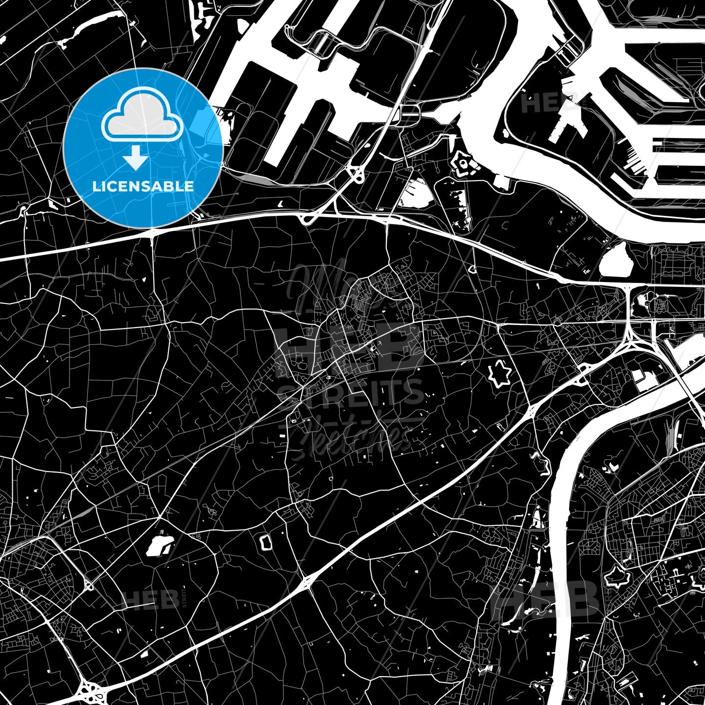 Area Map Of Beveren, Belgium – HEBSTREITS