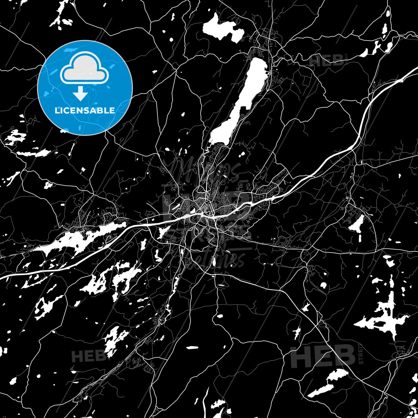 Area Map Of Borås, Sweden – HEBSTREITS