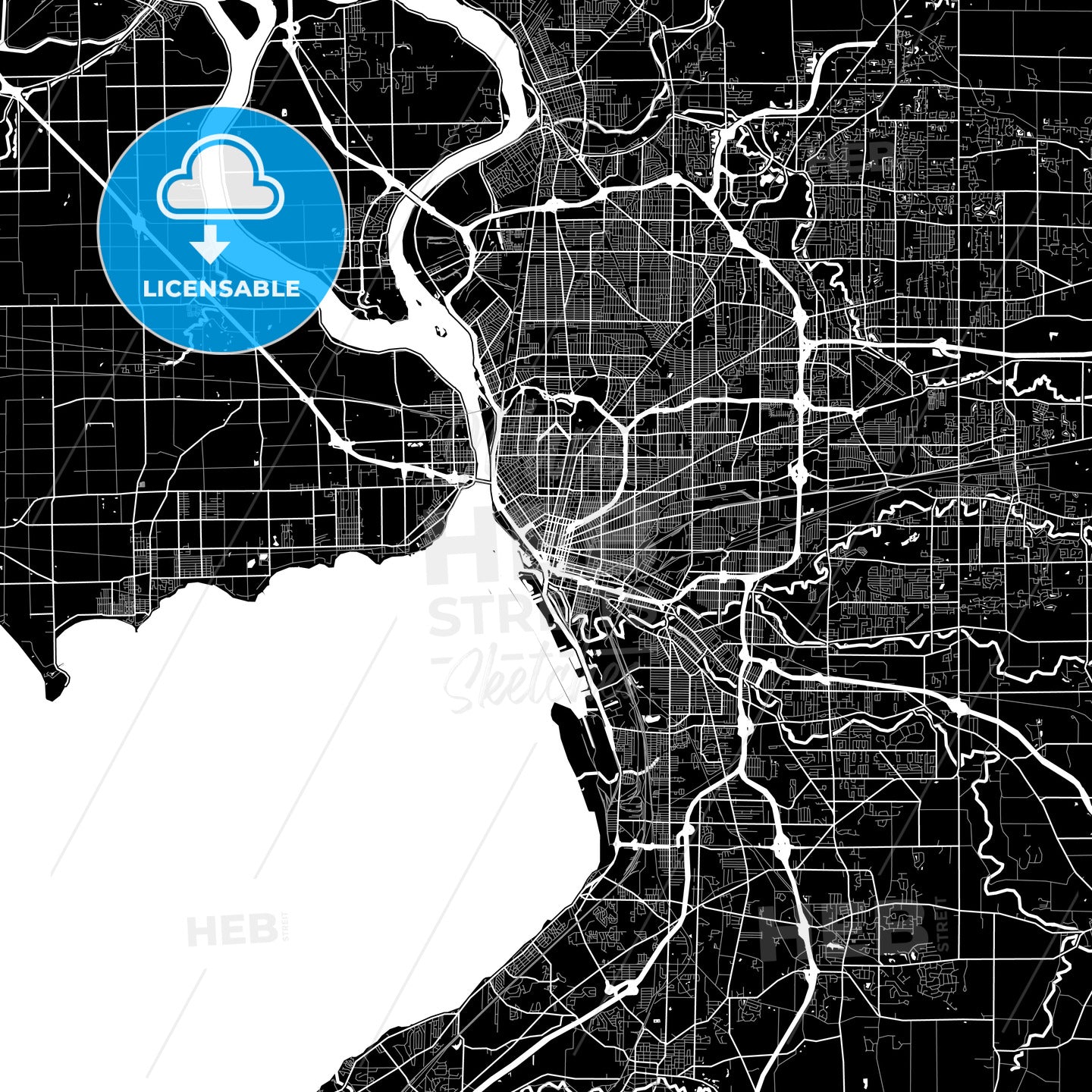 Area Map Of Buffalo, Usa – HEBSTREITS