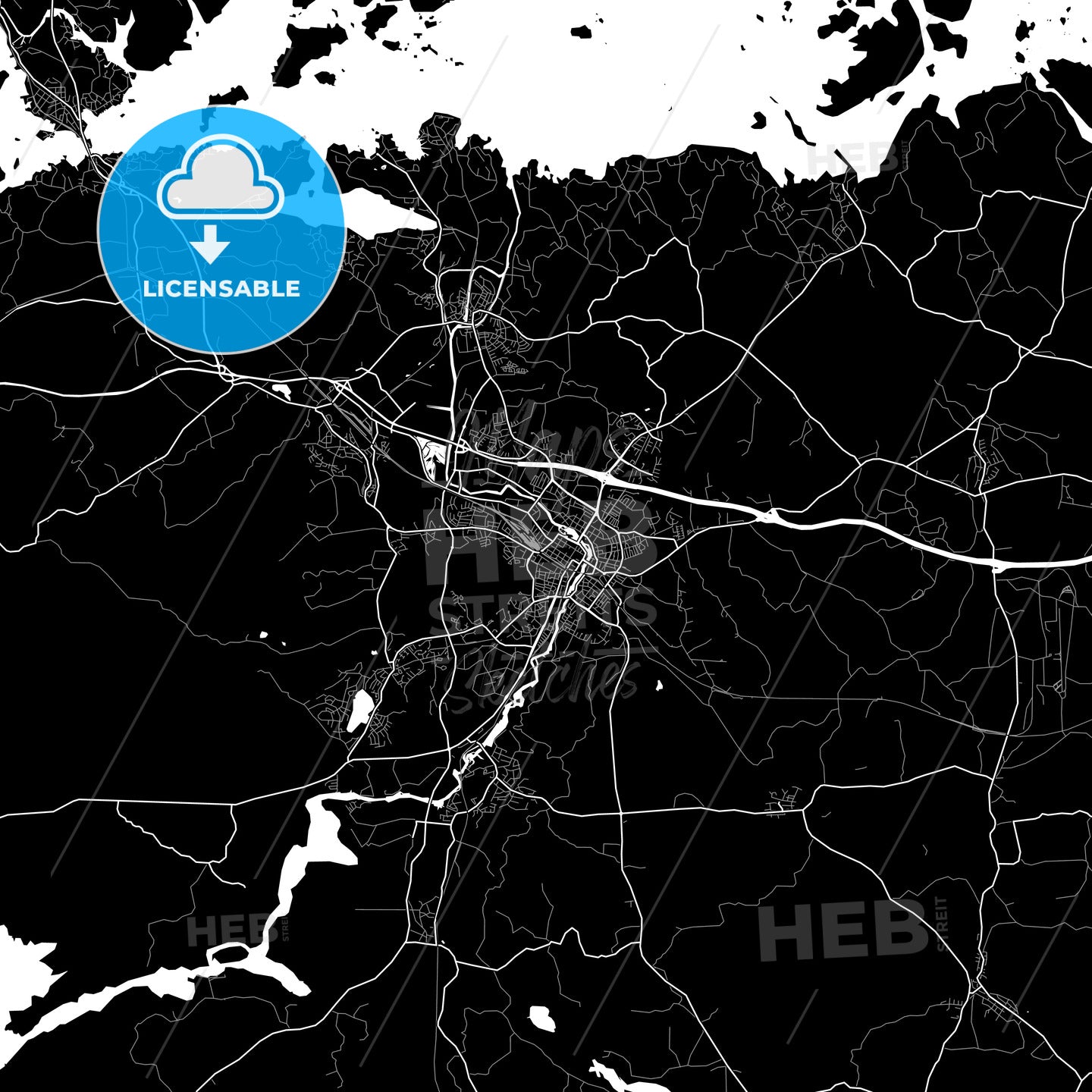 Area Map Of Eskilstuna, Sweden – HEBSTREITS