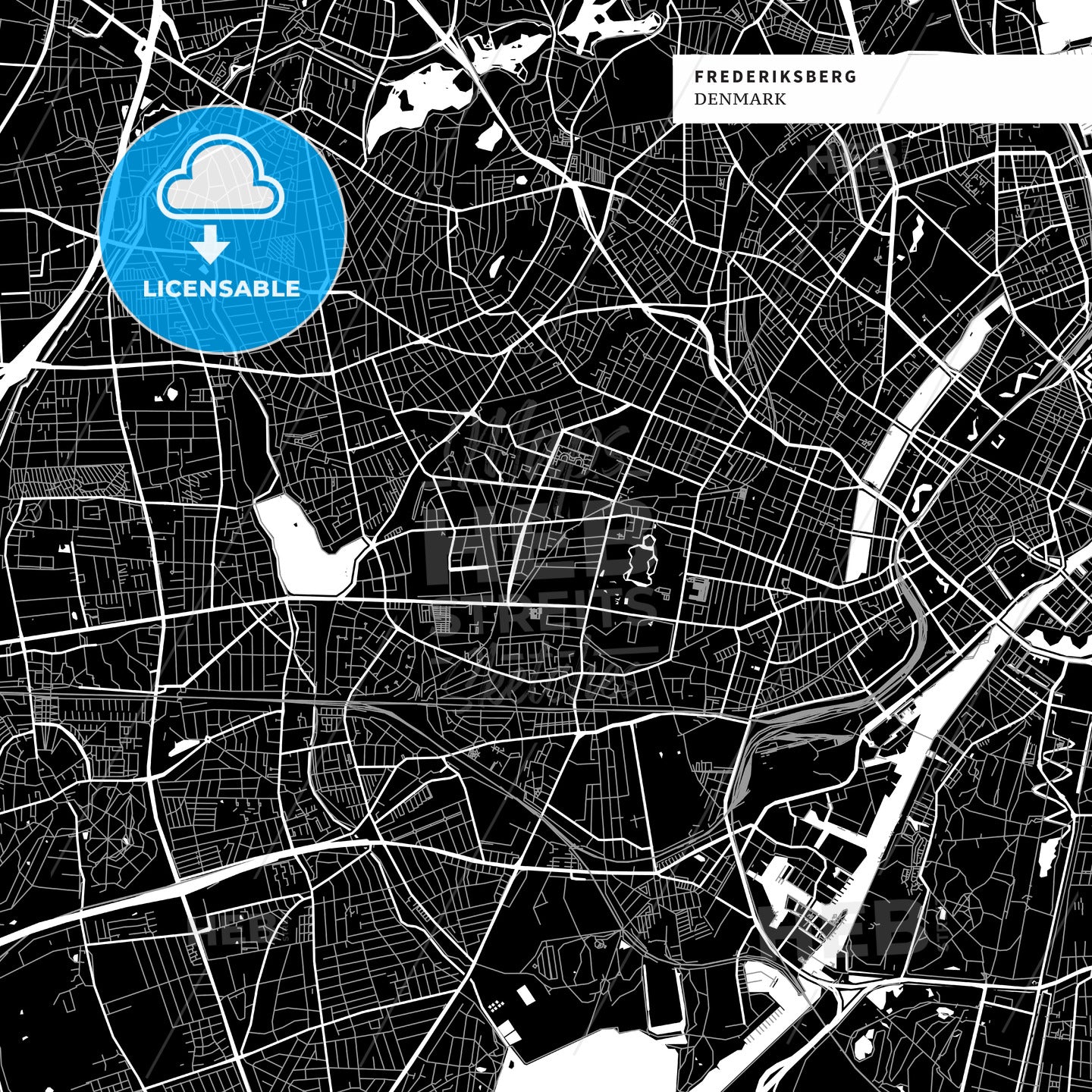 Area Map Of Frederiksberg, Denmark – HEBSTREITS