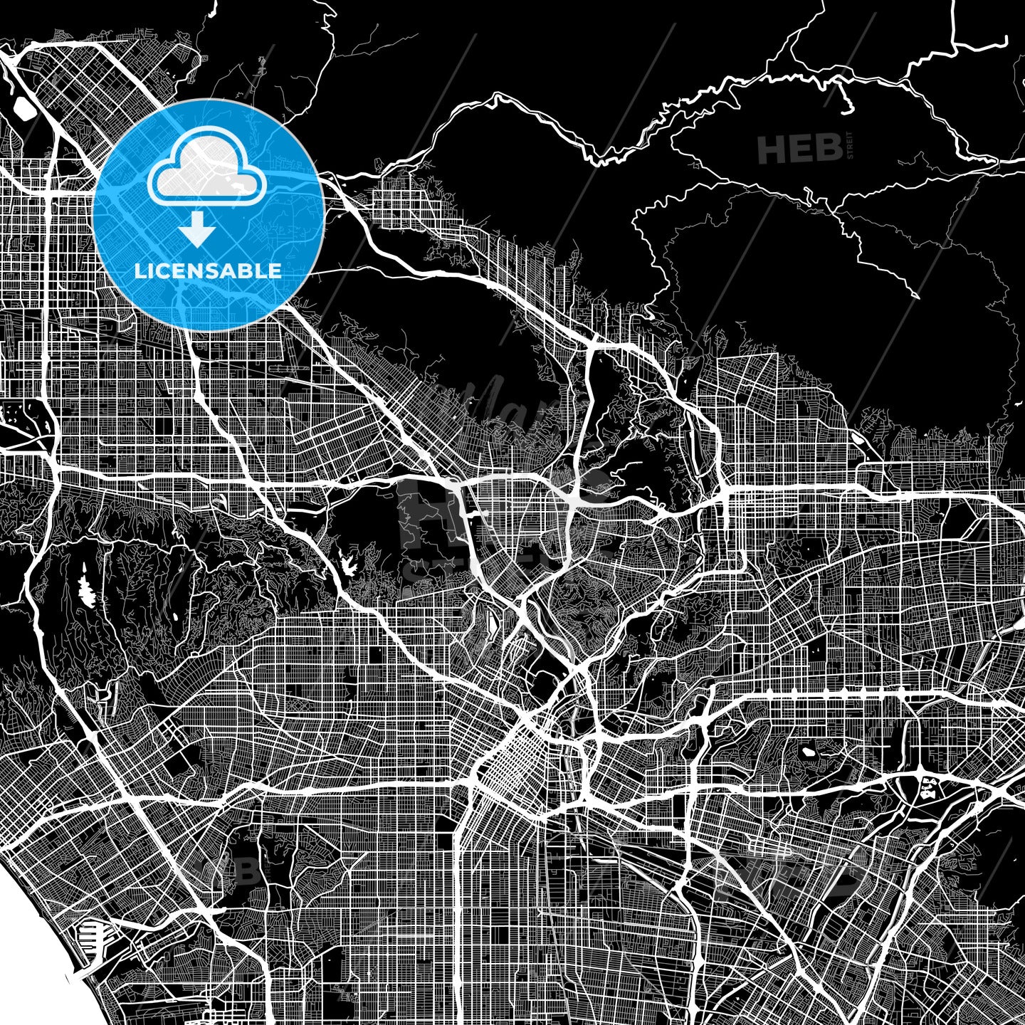 Area Map Of Glendale, Usa – HEBSTREITS