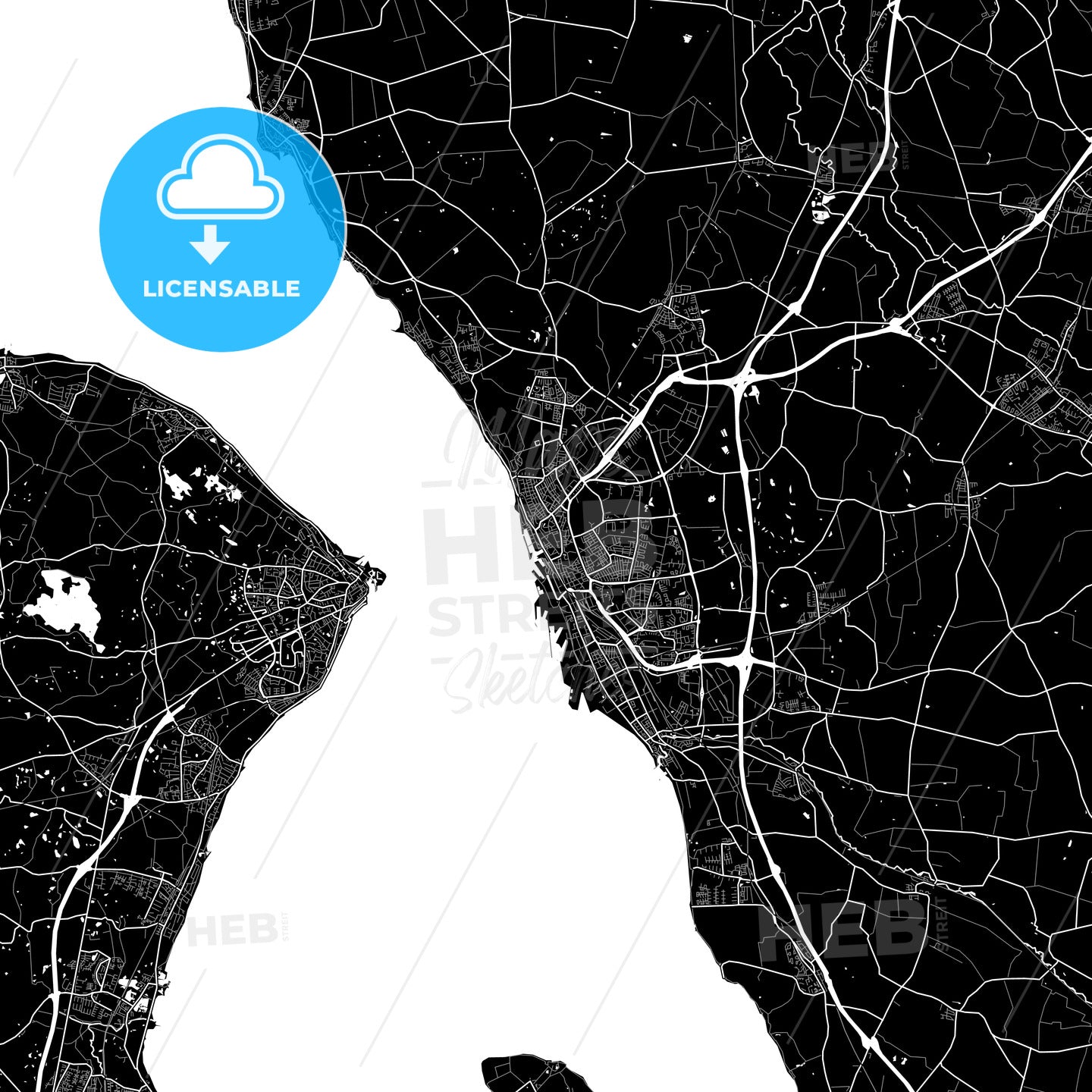 Area Map Of Helsingborg, Sweden – HEBSTREITS