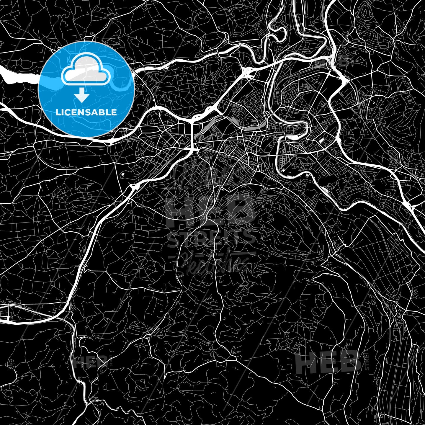 Area Map Of Köniz, Switzerland – HEBSTREITS