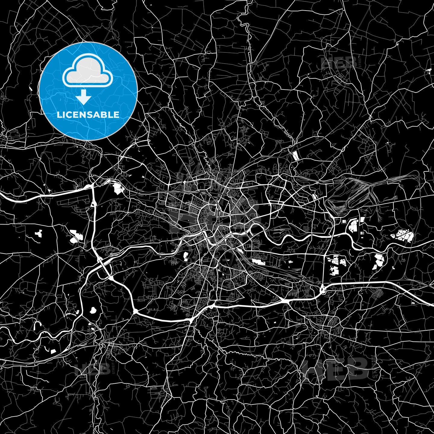 Area Map Of Kraków, Poland – HEBSTREITS