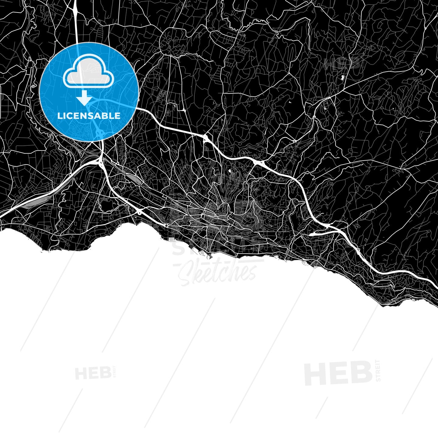 Area Map Of Lausanne, Switzerland – HEBSTREITS