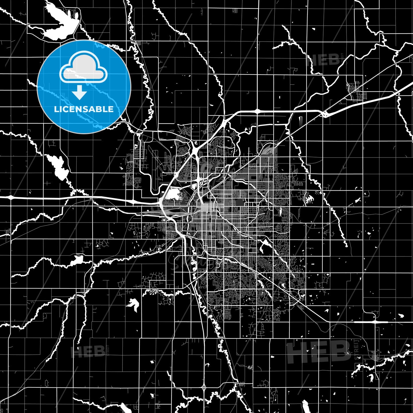Area Map Of Lincoln, Usa – HEBSTREITS