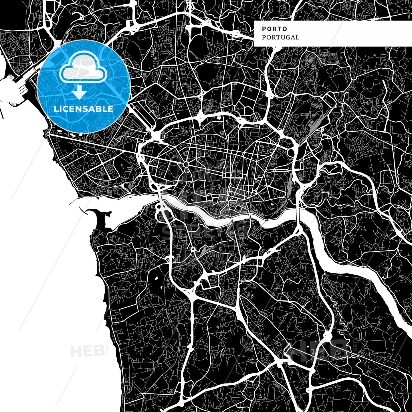 Area Map Of Porto, Portugal – HEBSTREITS