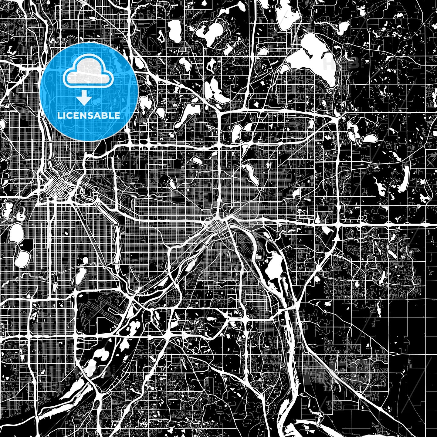 Area Map Of Saint Paul, Usa – HEBSTREITS