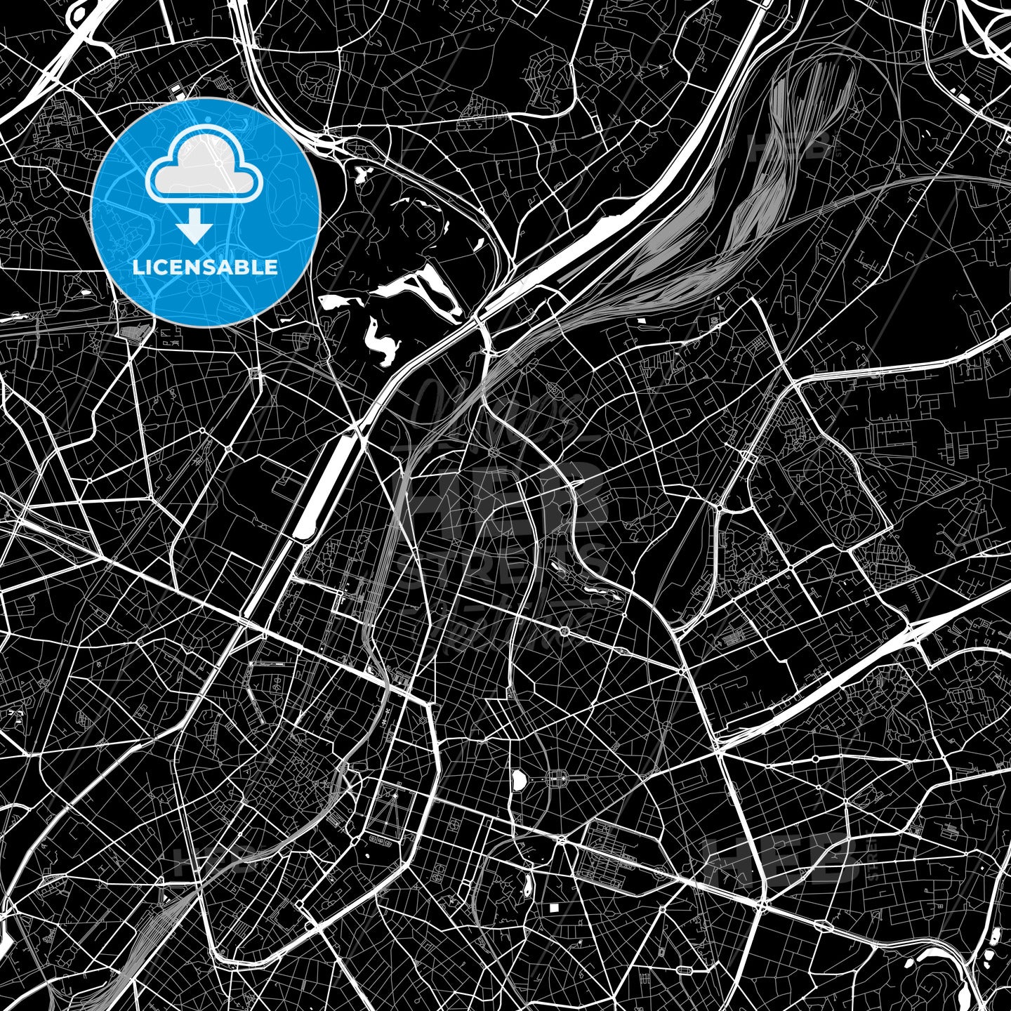 Area Map Of Schaerbeek, Belgium – HEBSTREITS