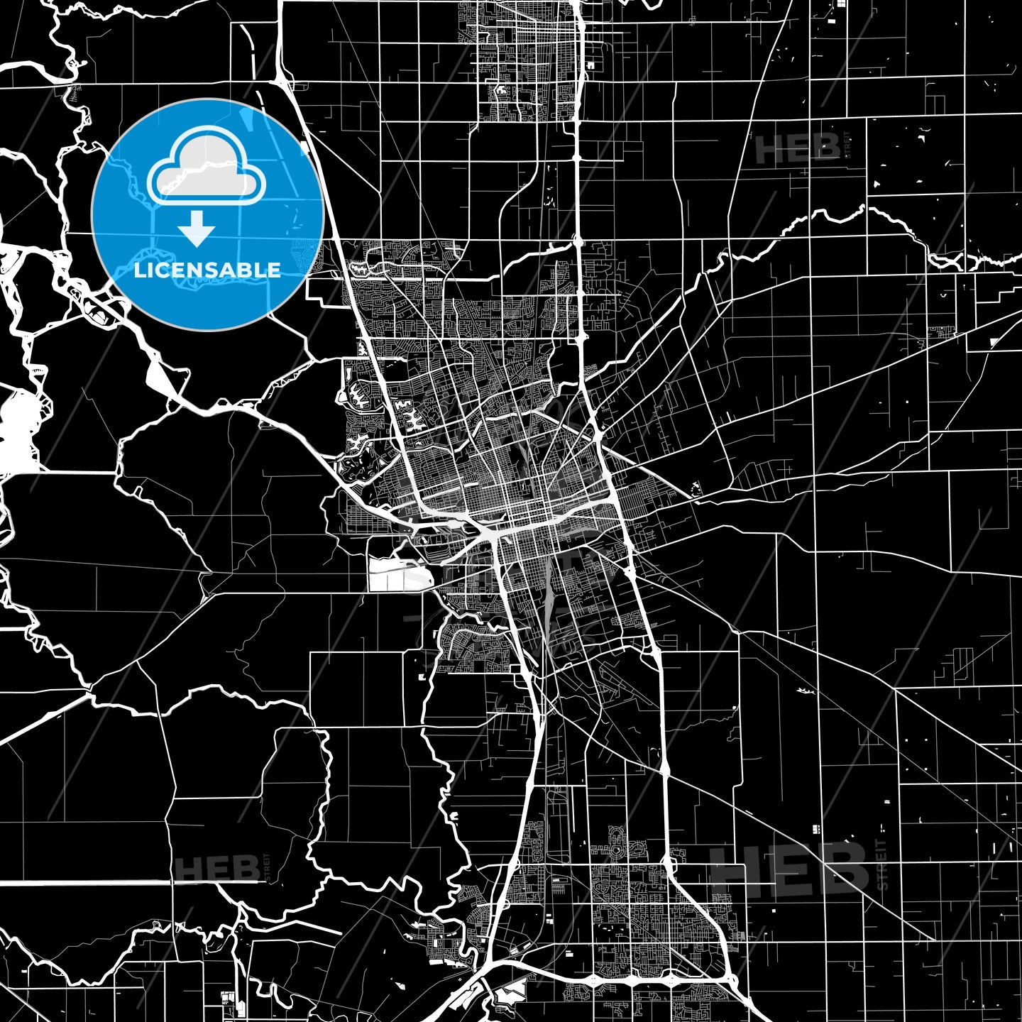 Area Map Of Stockton, Usa – HEBSTREITS