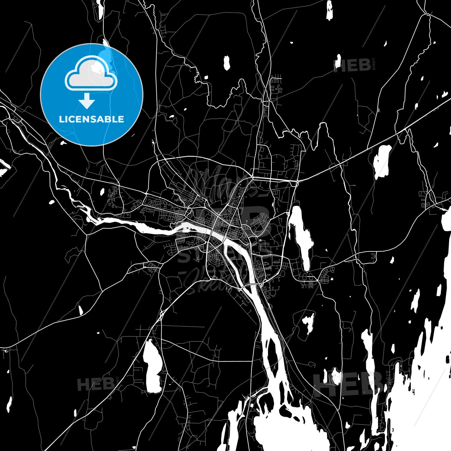Area Map Of Umeå, Sweden – HEBSTREITS