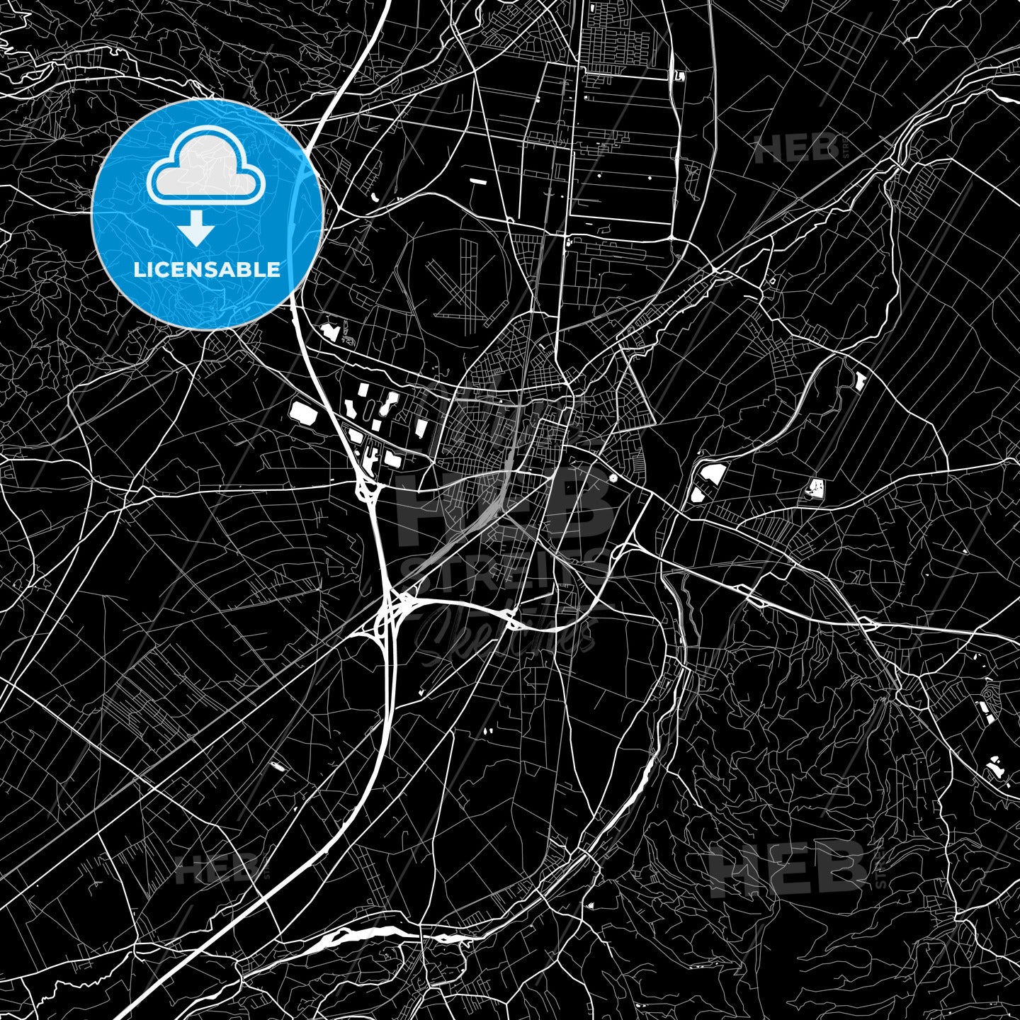 Area Map Of Wiener Neustadt, Austria – HEBSTREITS