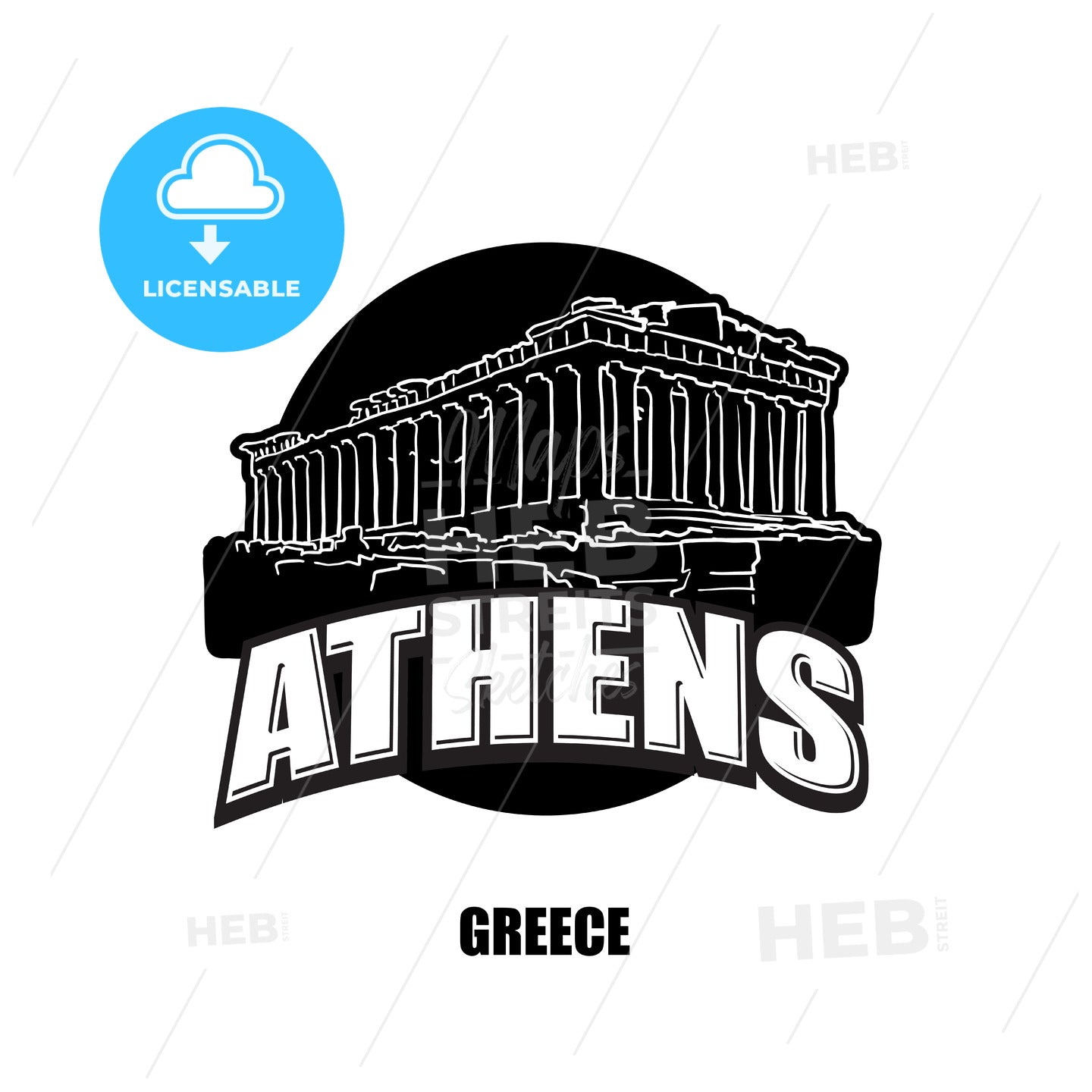 Athens Greece Logo Athens Logo Typography" Poster For Sale By