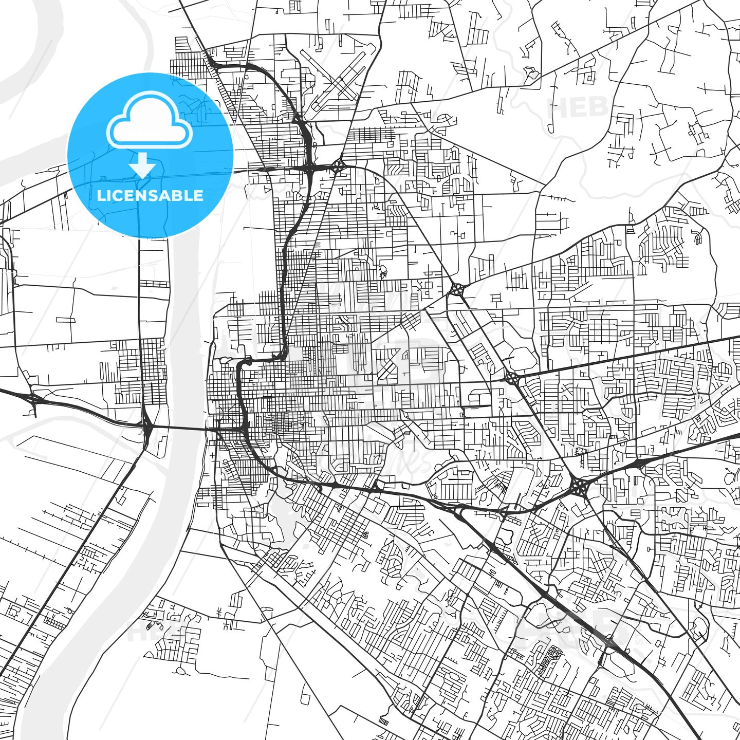 Baton Rouge Area Map New Orleans Greater Metro Area Wall Map