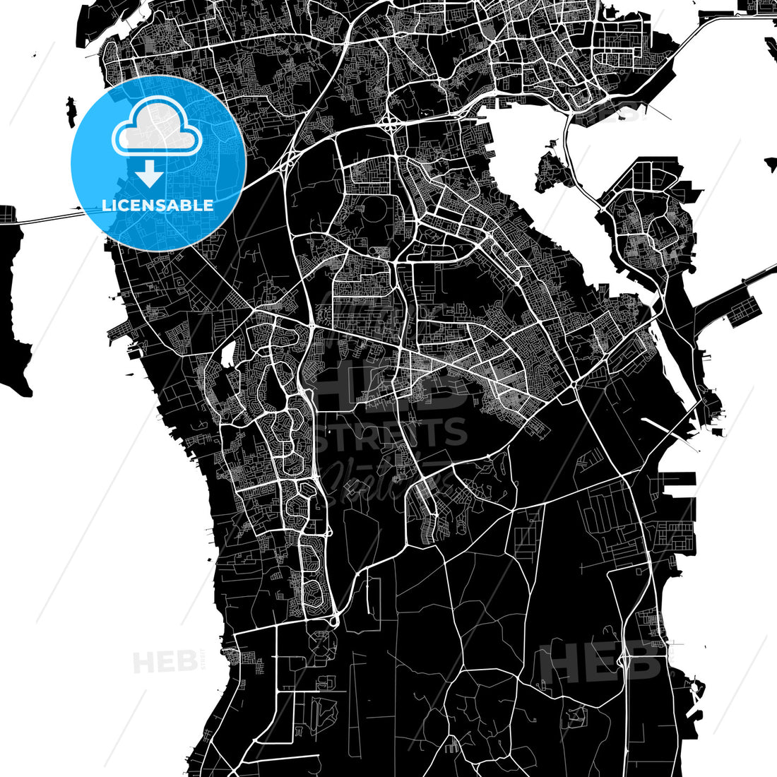 Area Map Of Ar Rifā‘, Southern Governorate, Bahrain – HEBSTREITS