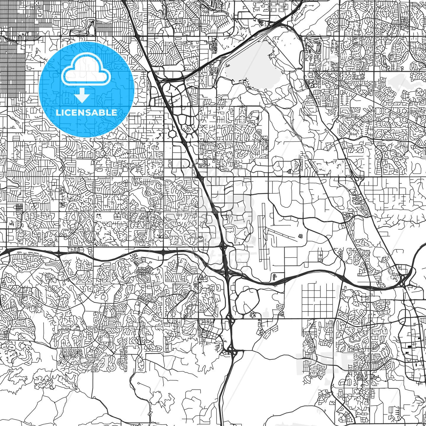 Centennial, Colorado - Area Map - Light – HEBSTREITS