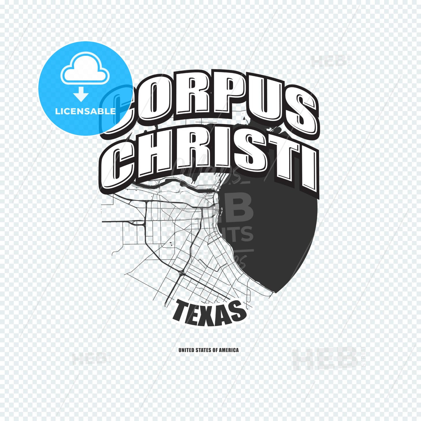 Corpus Christi, Texas, Logo Artwork – HEBSTREITS