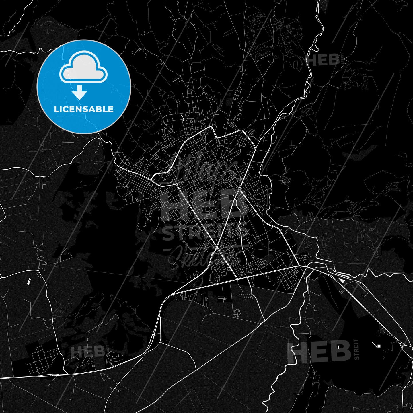 Duitama, Colombia Pdf Vector Map Black And White – HEBSTREITS